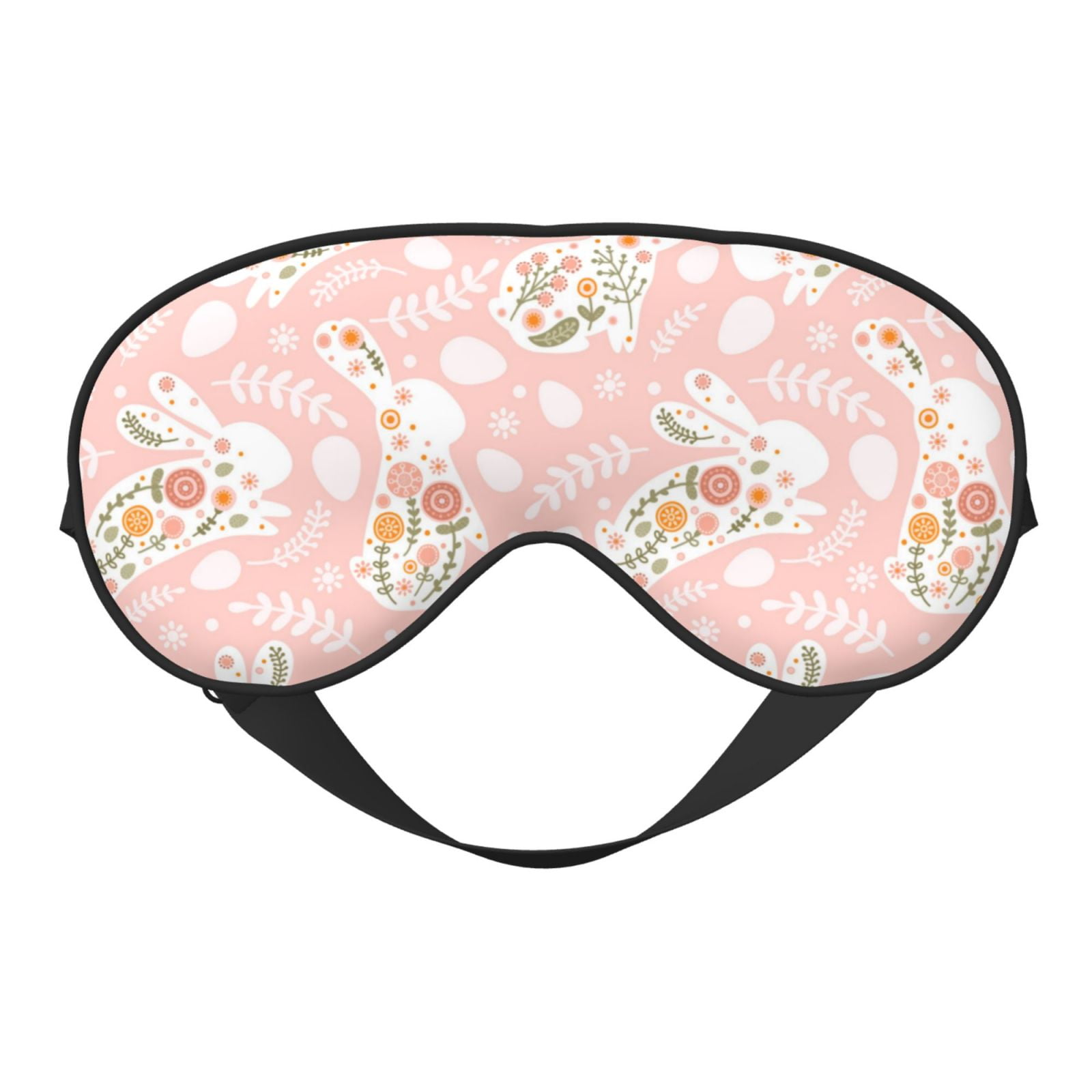 Uemuo Easter Bunny Pattern Sleep Eye Mask - Light Blocking Sleep Mask ...