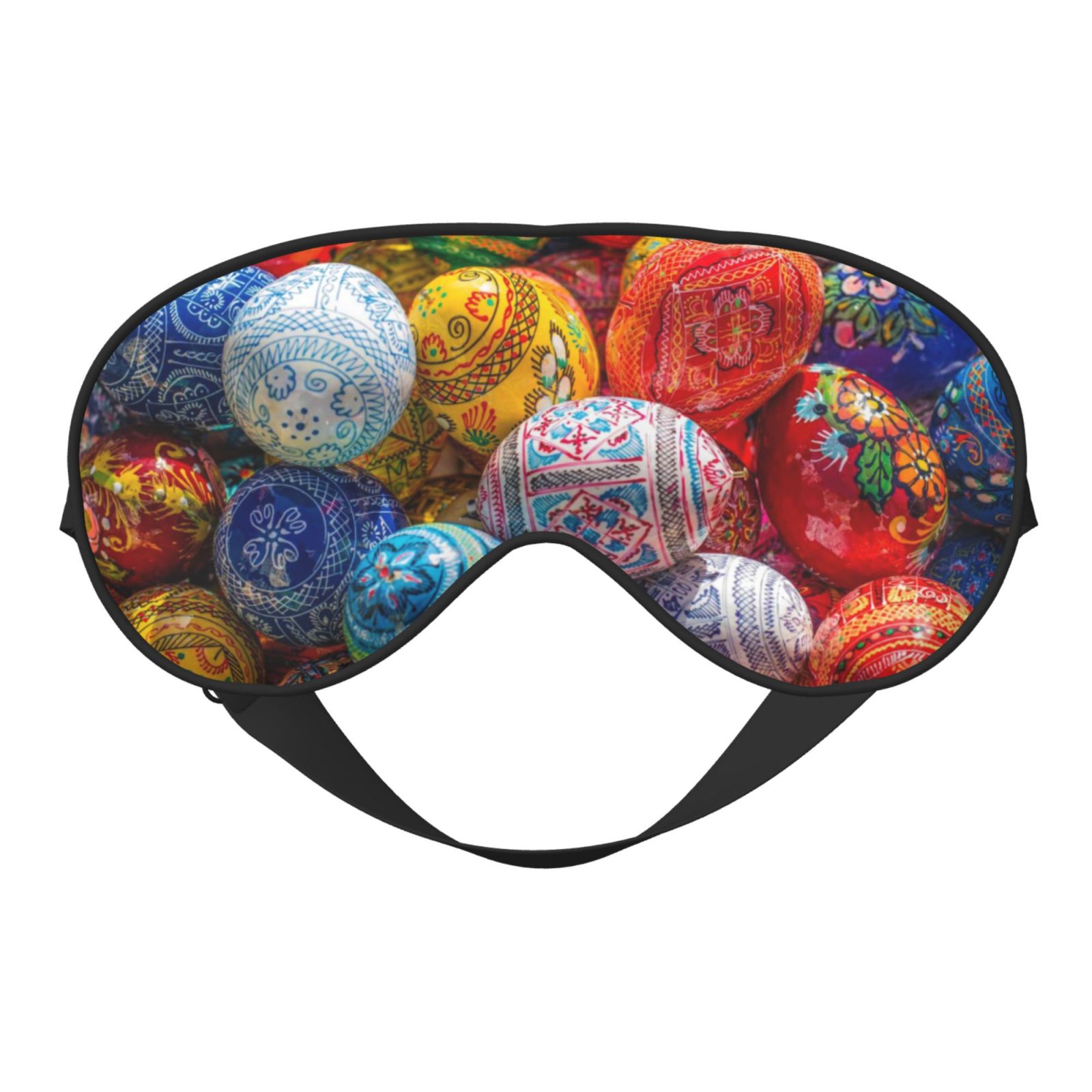 Uemuo Easter Eggs Pattern Sleep Eye Mask - Light Blocking Sleep Mask ...