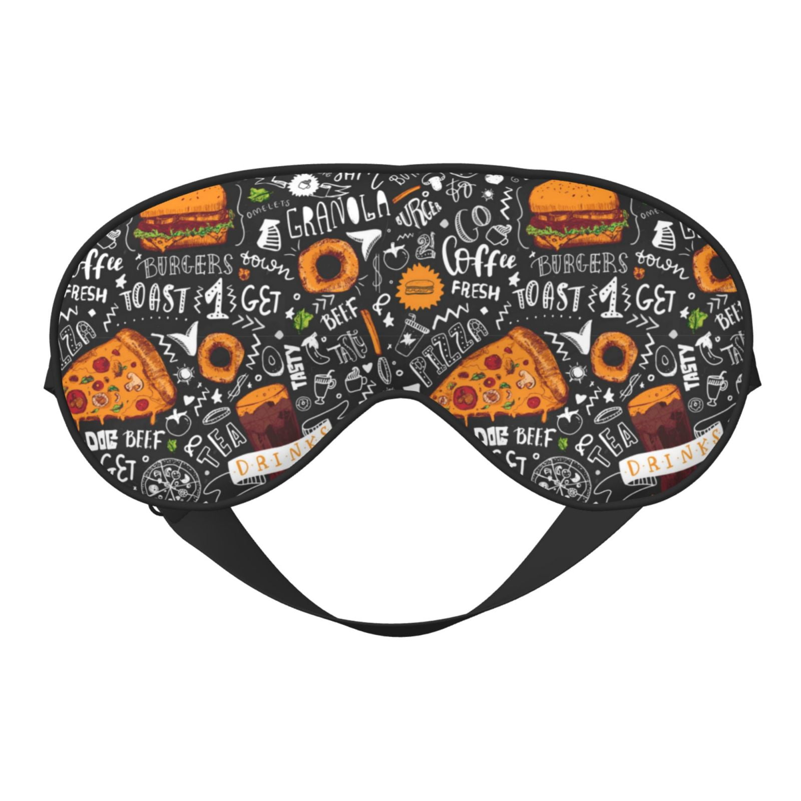 Uemuo Fastfood 1 Pattern Sleep Eye Mask - Light Blocking Sleep Mask ...