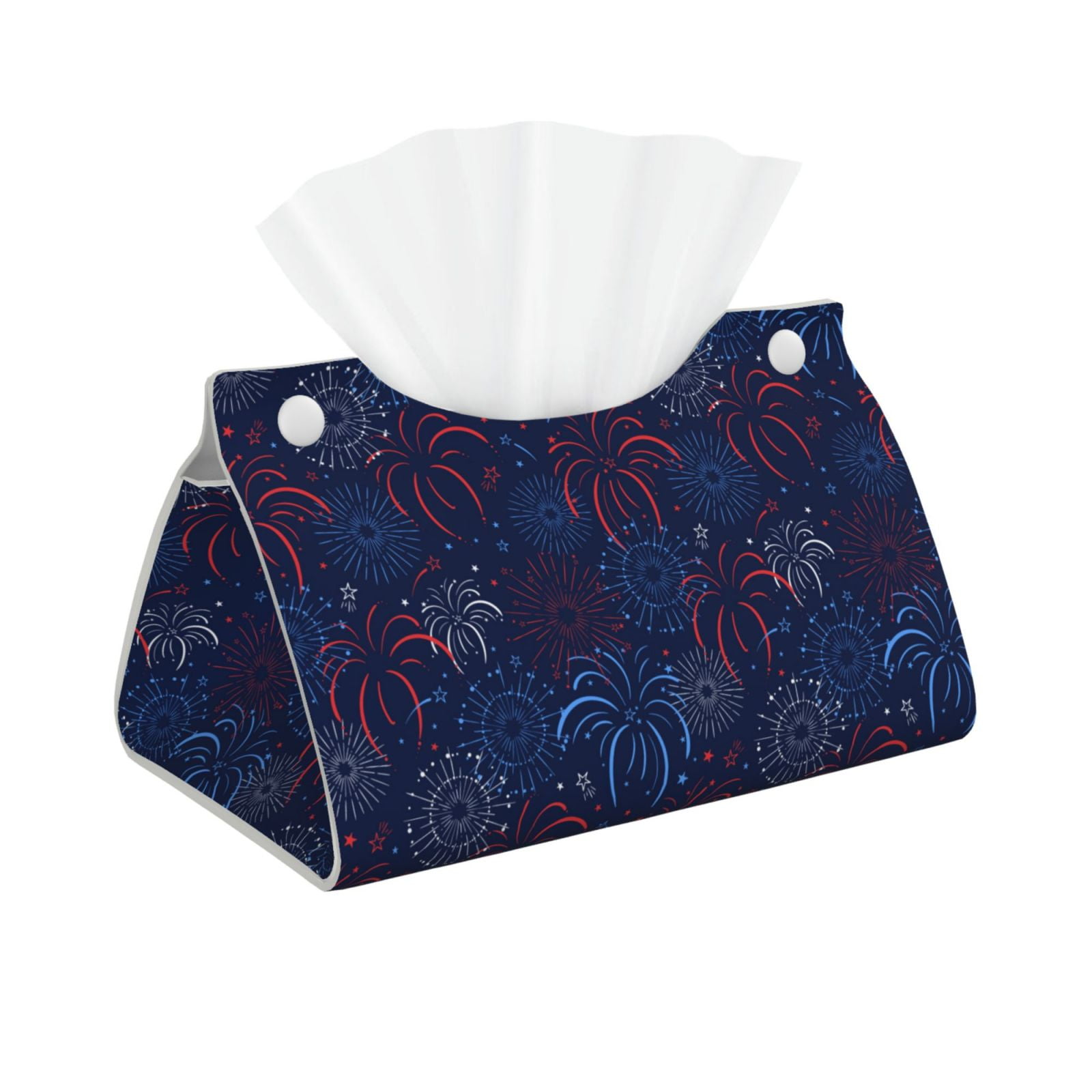 Uemuo Firework Pattern Tissue Box Cover Holder, Triangle with Bottom ...