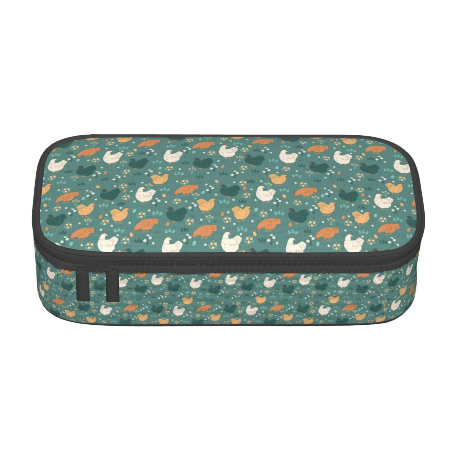 Uemuo Flowe Rooster Printed Large Pencil Case, Big Capacity Pencil ...
