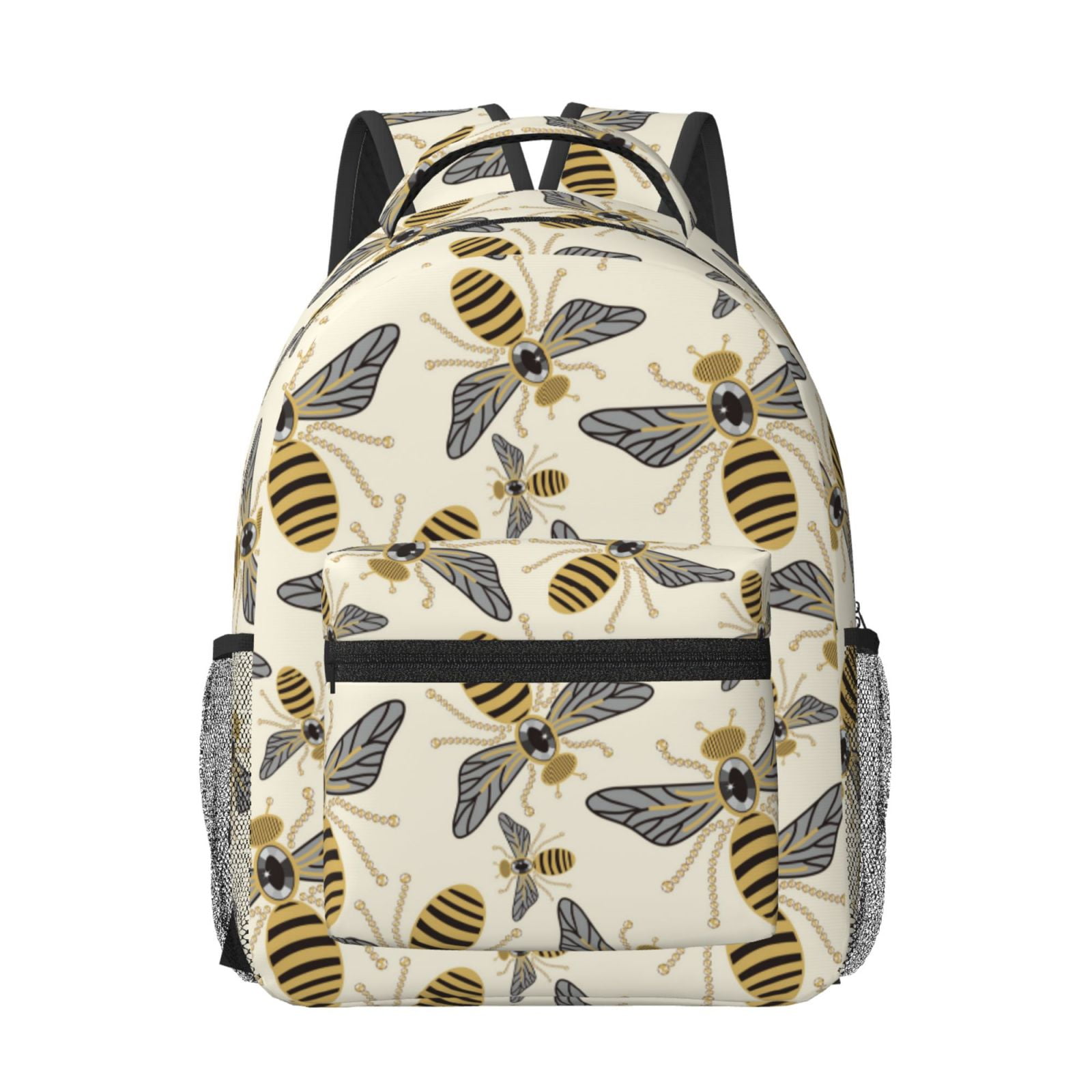 Uemuo Flying Bees1 Printed Student Durable Water-resistant Backpack ...