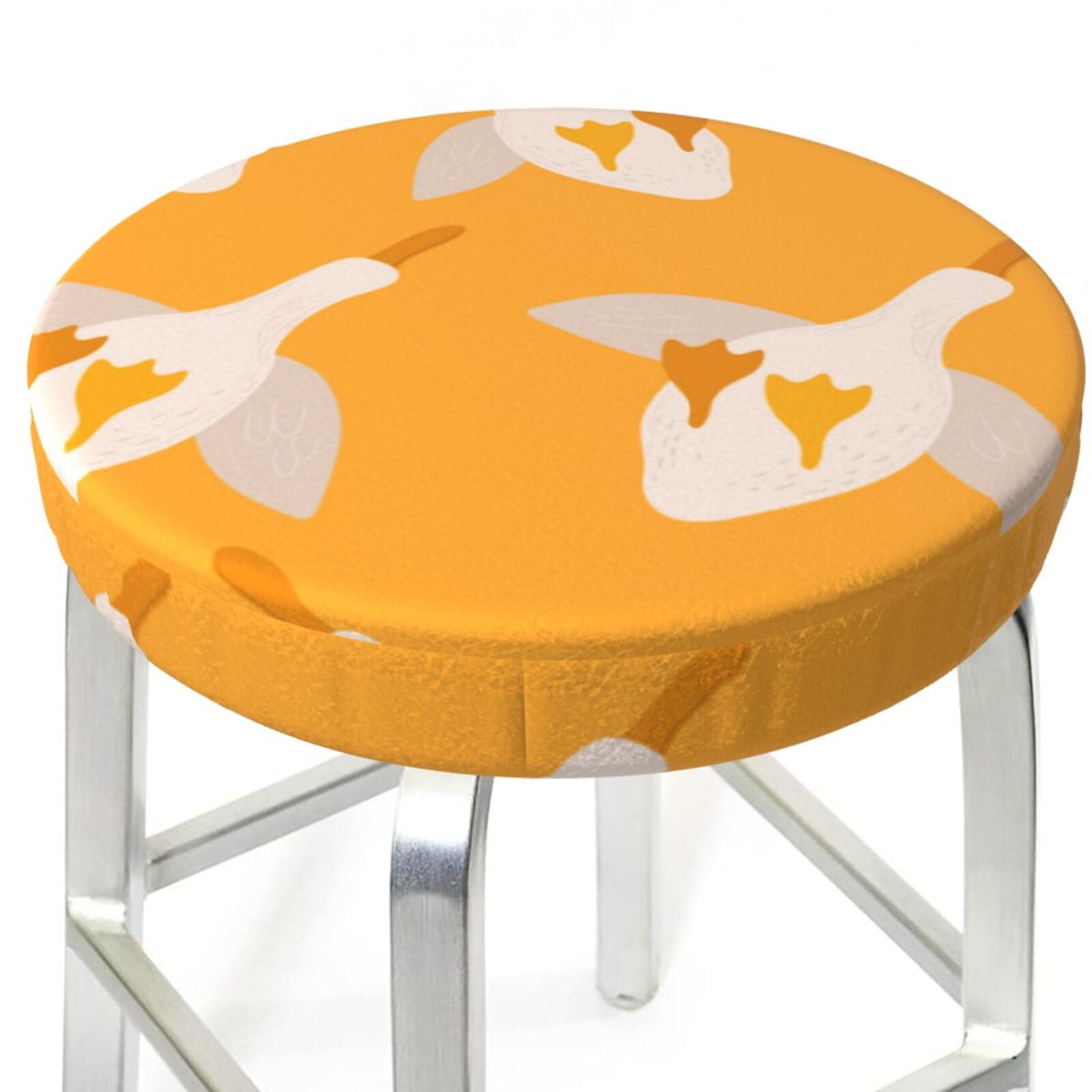 Uemuo Flying Ducks Pattern Round Bar Stool Seat Covers Washable Stool ...