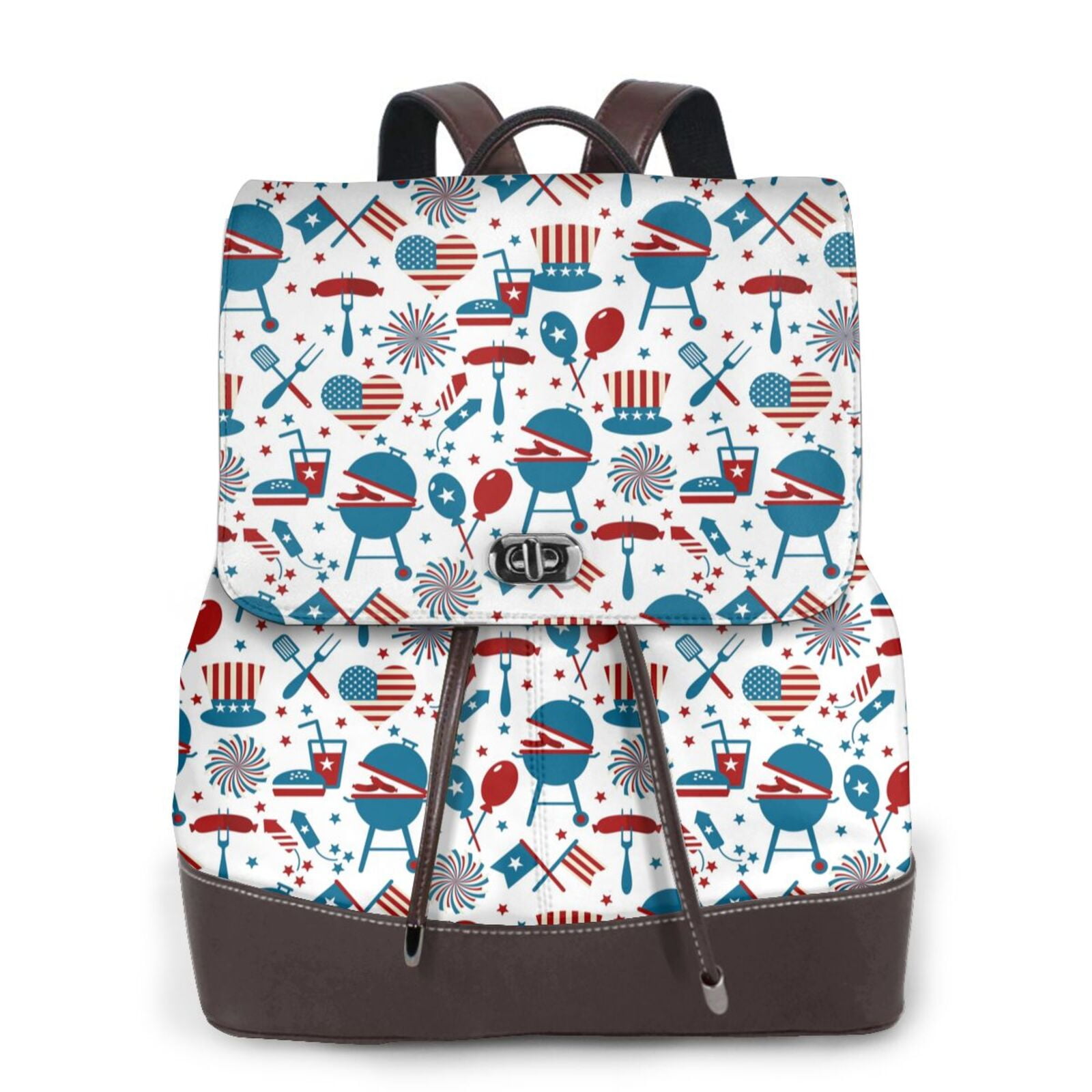 Uemuo Fourth Of July Party for Backpack Purse for Women Large Capacity ...