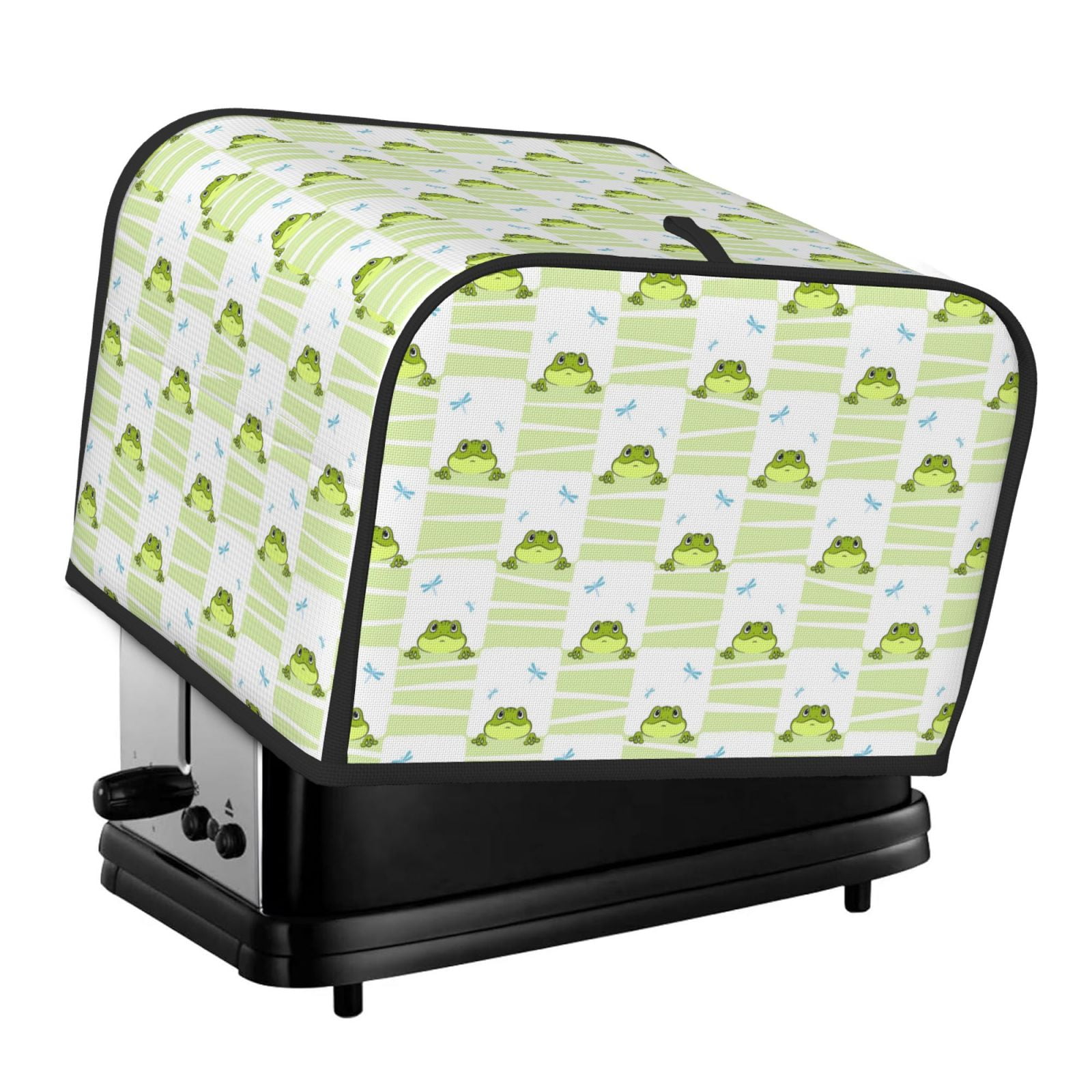 Uemuo Frogs and Dragonflies Print Toaster Cover 4 Slice, Small Kitchen ...