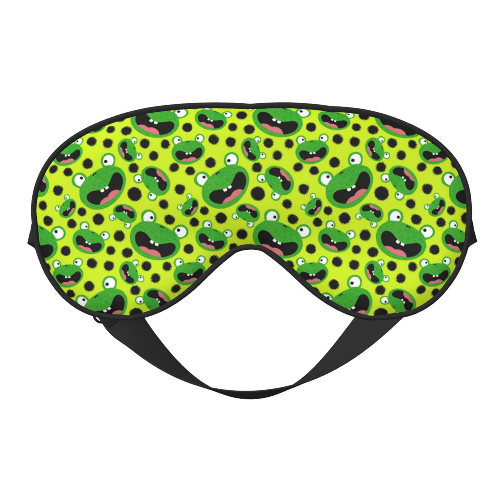 Uemuo Frogs Pattern Sleep Eye Mask - Light Blocking Sleep Mask Blocking ...