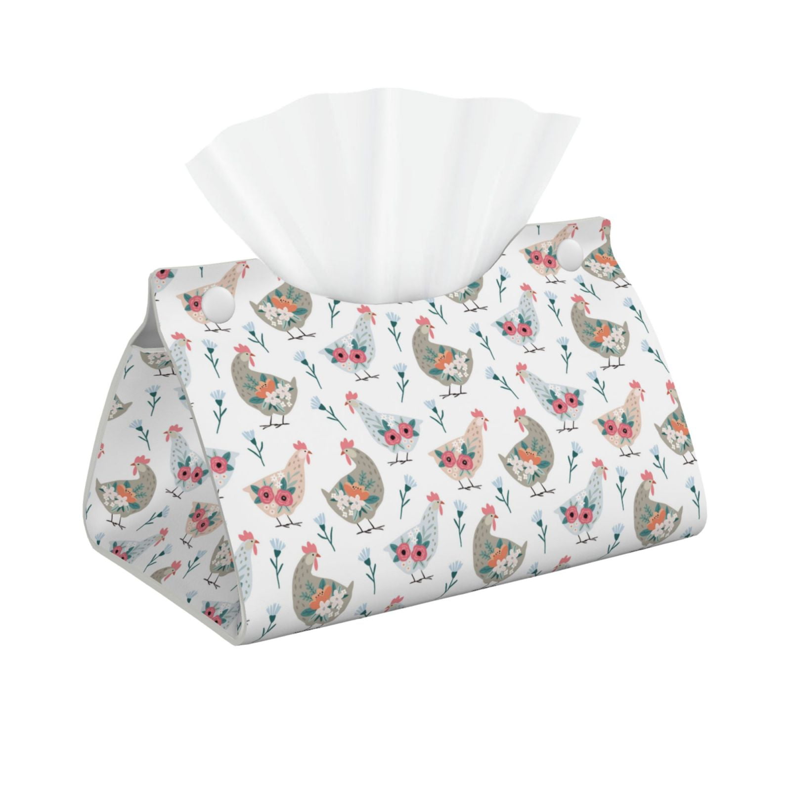 Uemuo Funny Chicken Pattern Tissue Box Cover Holder, Triangle with ...