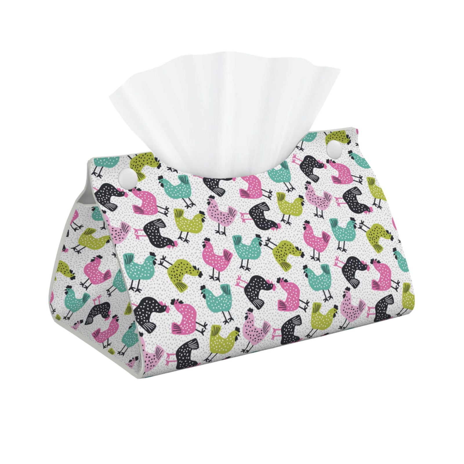 Uemuo Funny Chicken Pattern Tissue Box Cover Holder, Triangle with ...