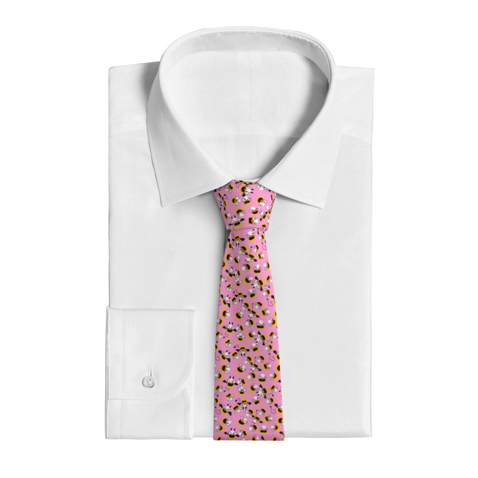 Uemuo Funny corn spider web A Pattern Men's Necktie Classic Silk Tie ...