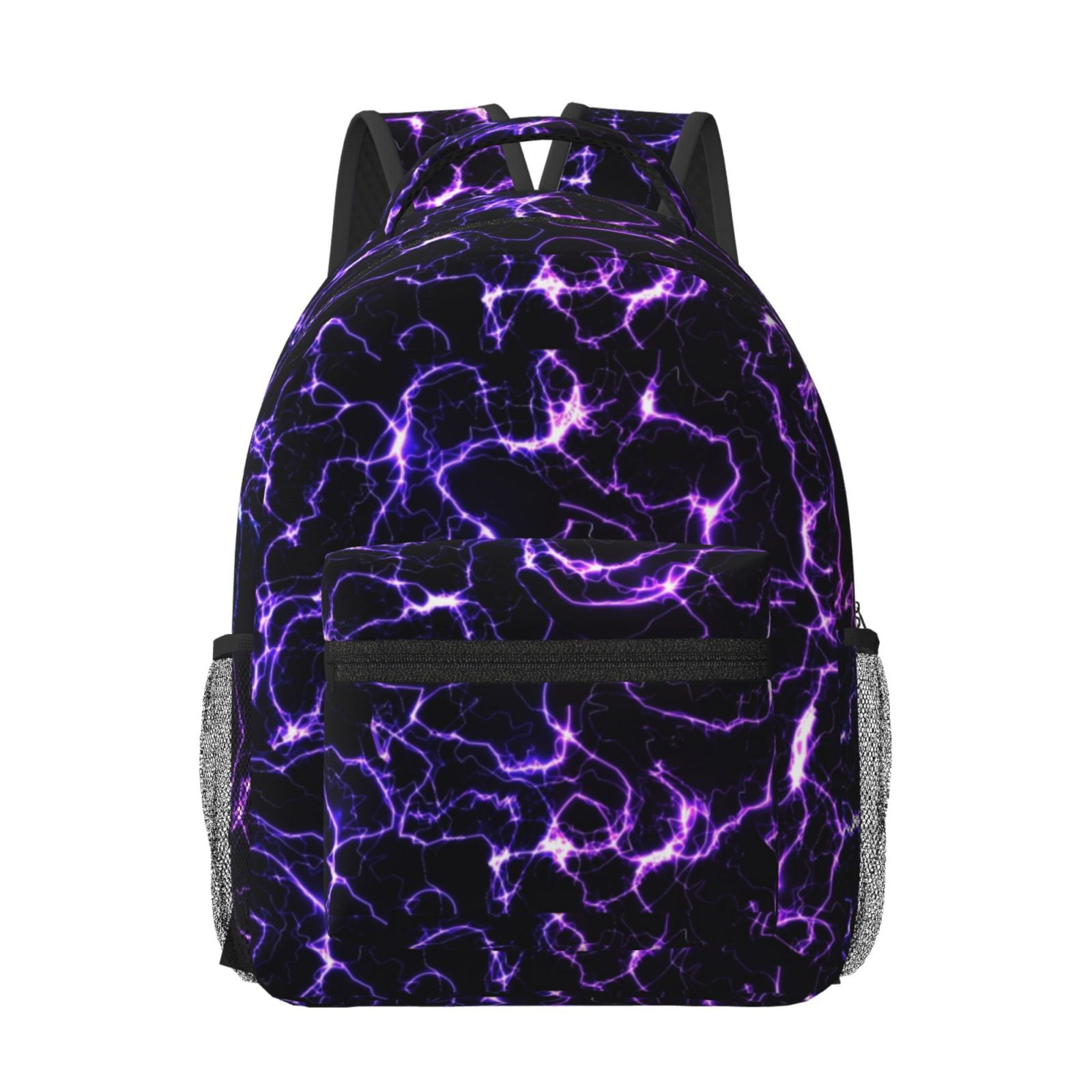 Uemuo Galaxy Lightning Printed Student Durable Water-resistant Backpack ...
