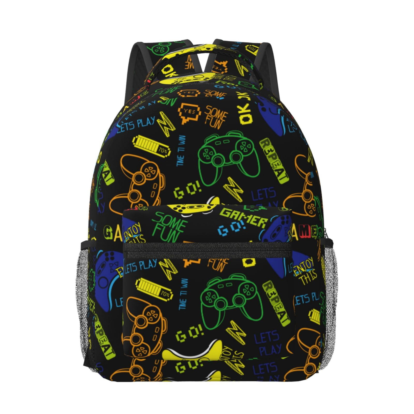 Uemuo Game Play Printed Student Durable Water-resistant Backpack,Travel ...