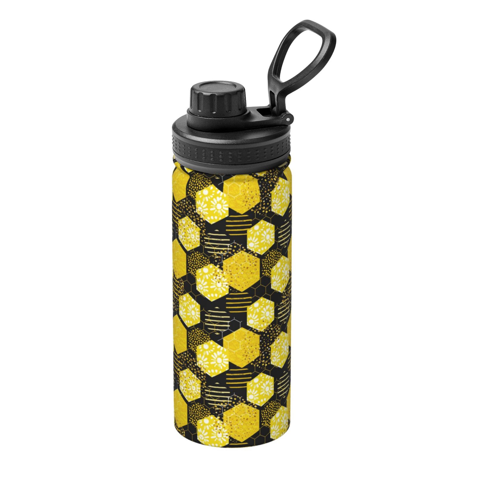 Uemuo Geometric Pattern with Bee 18OZ Insulated Kettle, Sports Water ...