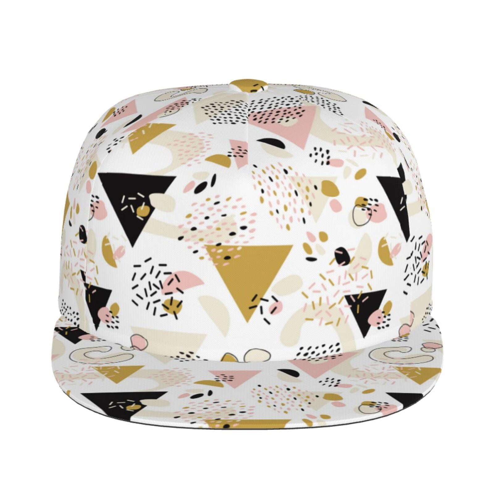 Uemuo Geometric Triangle Pattern Women's Baseball Cap,Straight Brim Hat ...