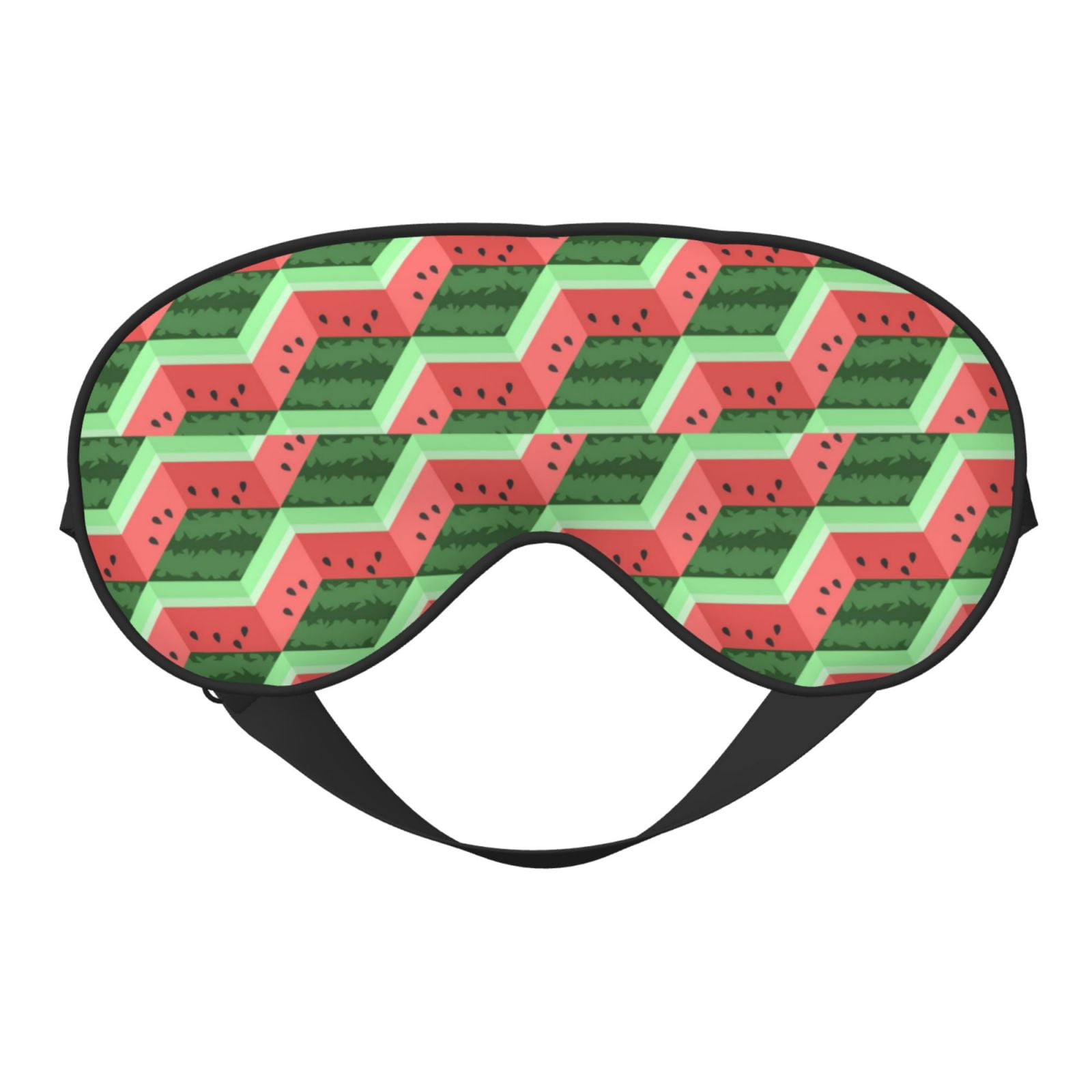 Uemuo Geometric Watermelon Pattern Sleep Eye Mask - Light Blocking ...