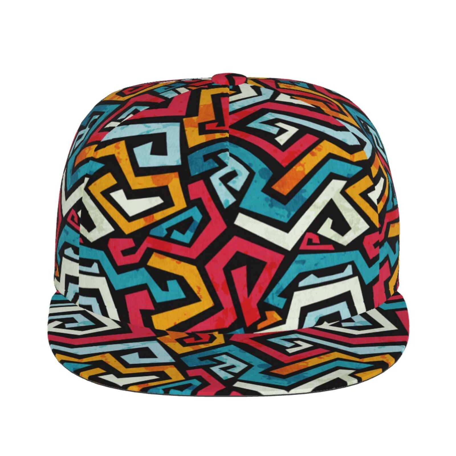 Uemuo Geometry Pattern Women's Baseball Cap,Straight Brim Hat,Golf Dad ...