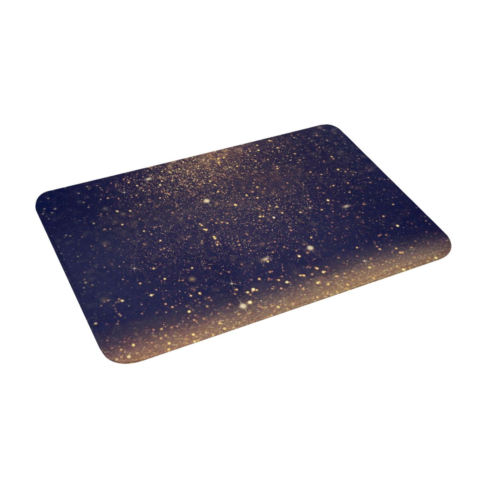 Uemuo Gold Black Glitter Printed Door Mat Indoor Doormat 16"x24",Front ...