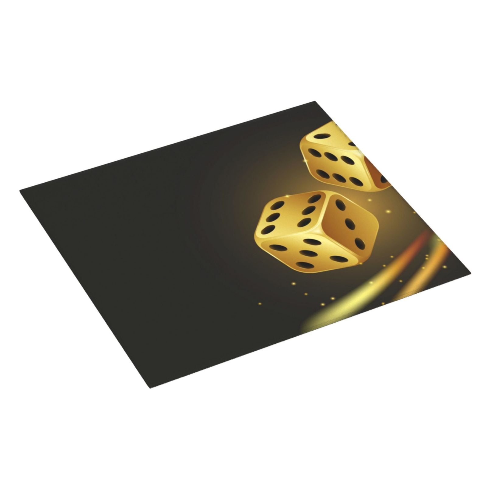 Uemuo Golden Dice Pattern Dish Drying Mat,16*18 inch Absorbent Dish ...
