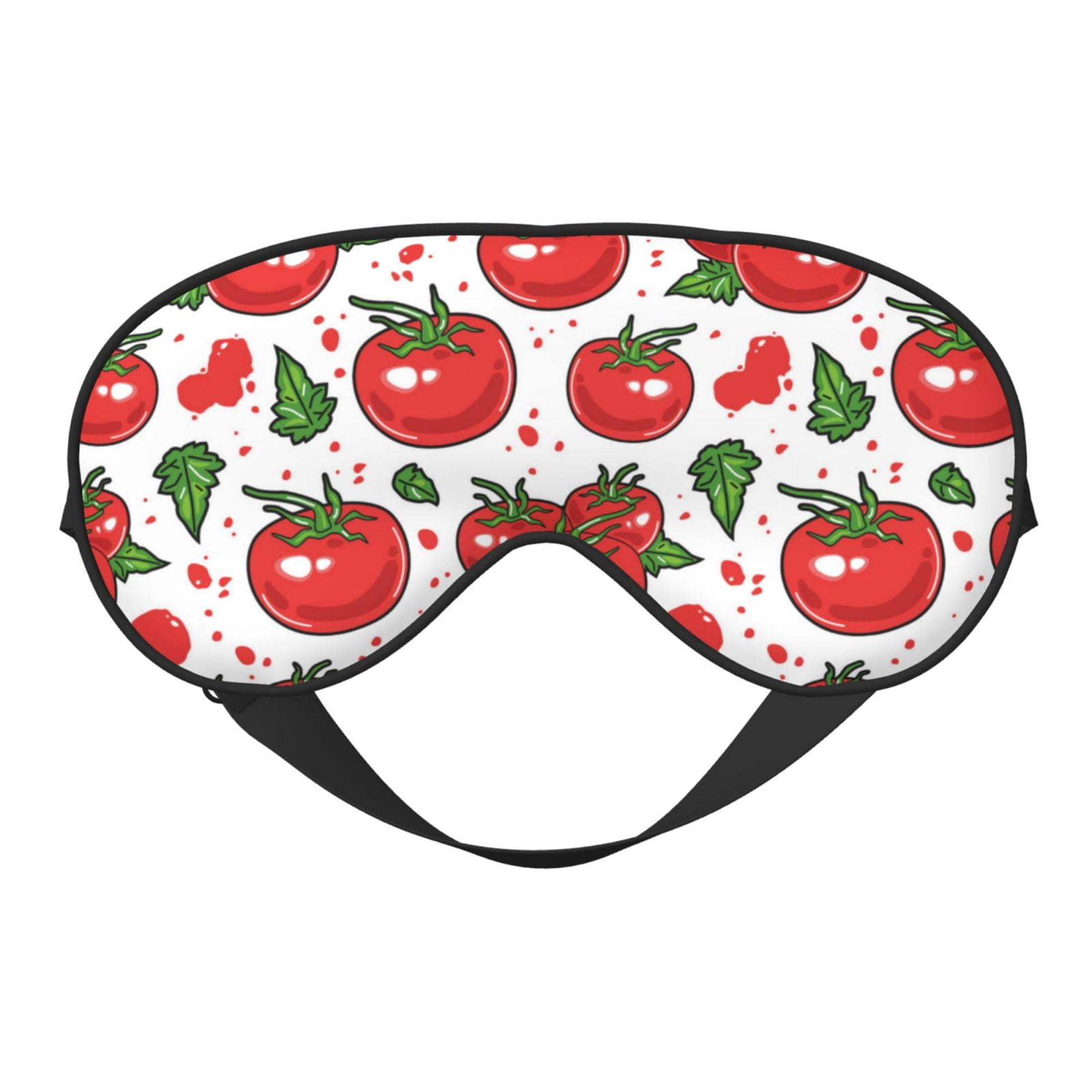 Uemuo Hand Drawn Tomatoes Pattern Sleep Eye Mask - Light Blocking Sleep ...