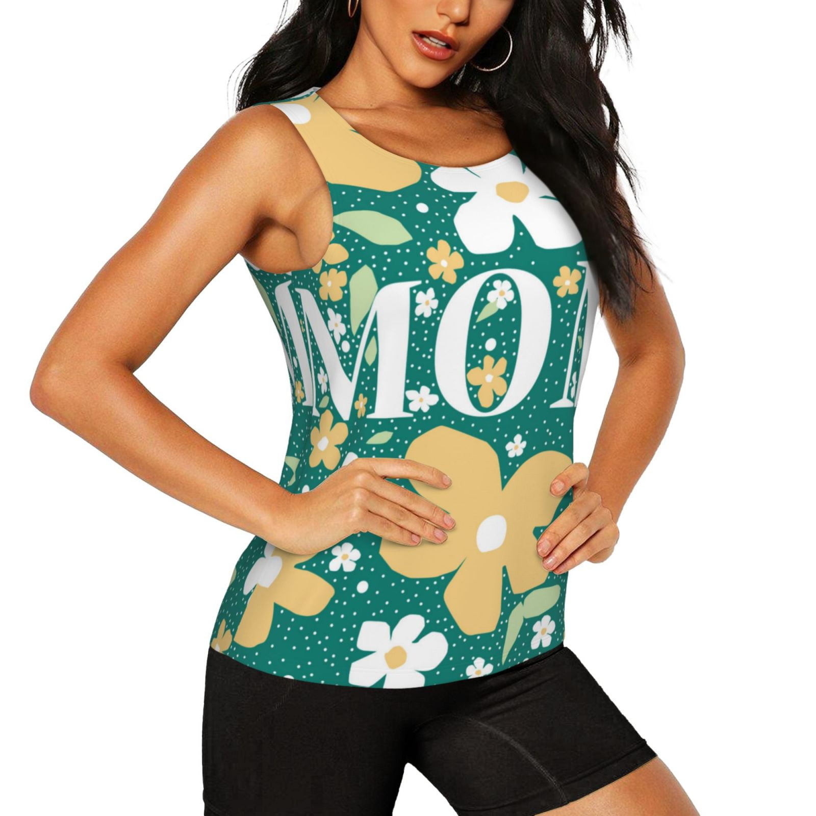 Uemuo Happy Mother's Day1 Pattern Workout Tank Tops for Women ...