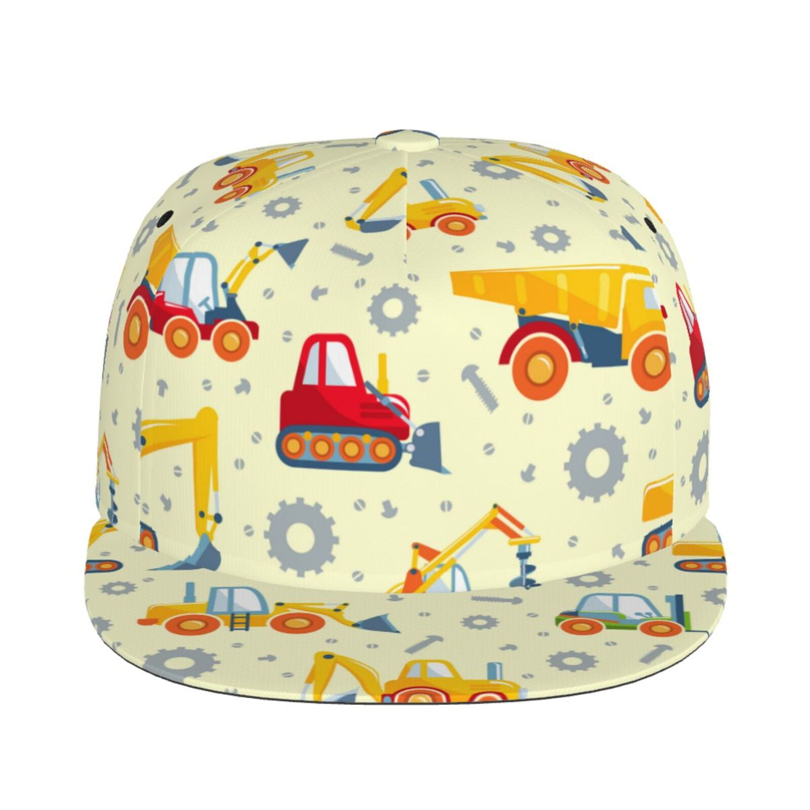 Uemuo Heavy Equipment Pattern Women's Baseball Cap,Straight Brim Hat ...