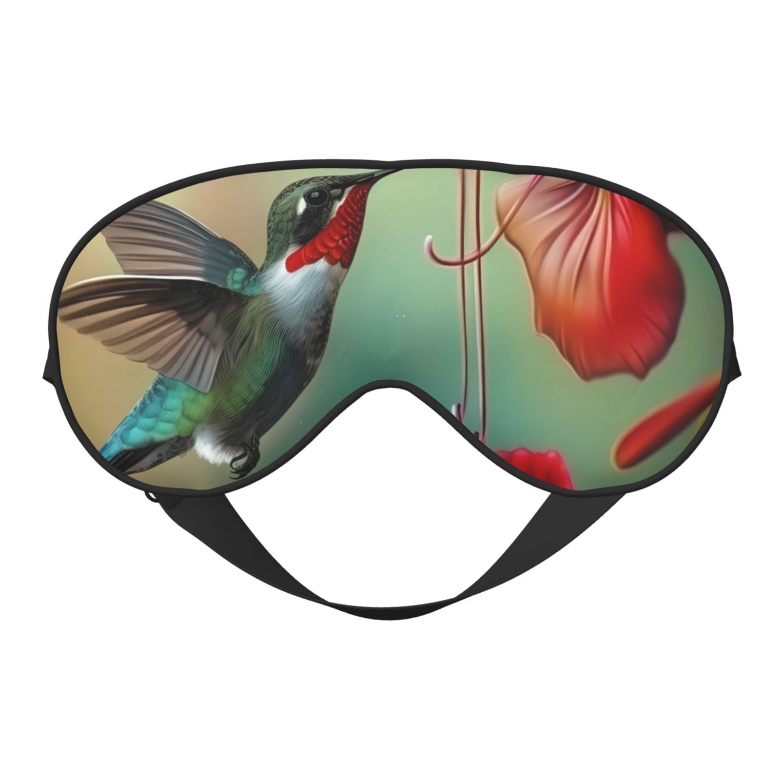 Uemuo Hummingbird Floral Paradise Pattern Sleep Eye Mask - Light ...