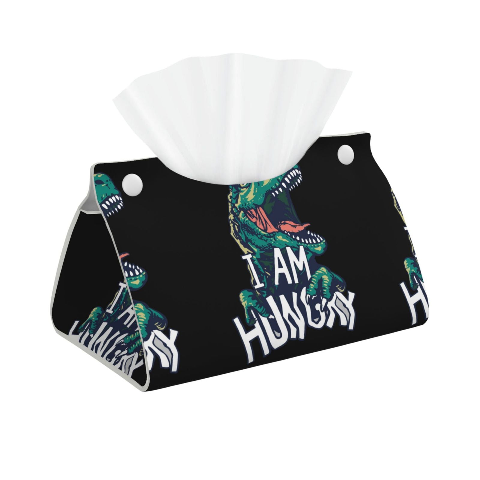 Uemuo Hungry Tyrannosaurus Pattern Tissue Box Cover Holder, Triangle ...