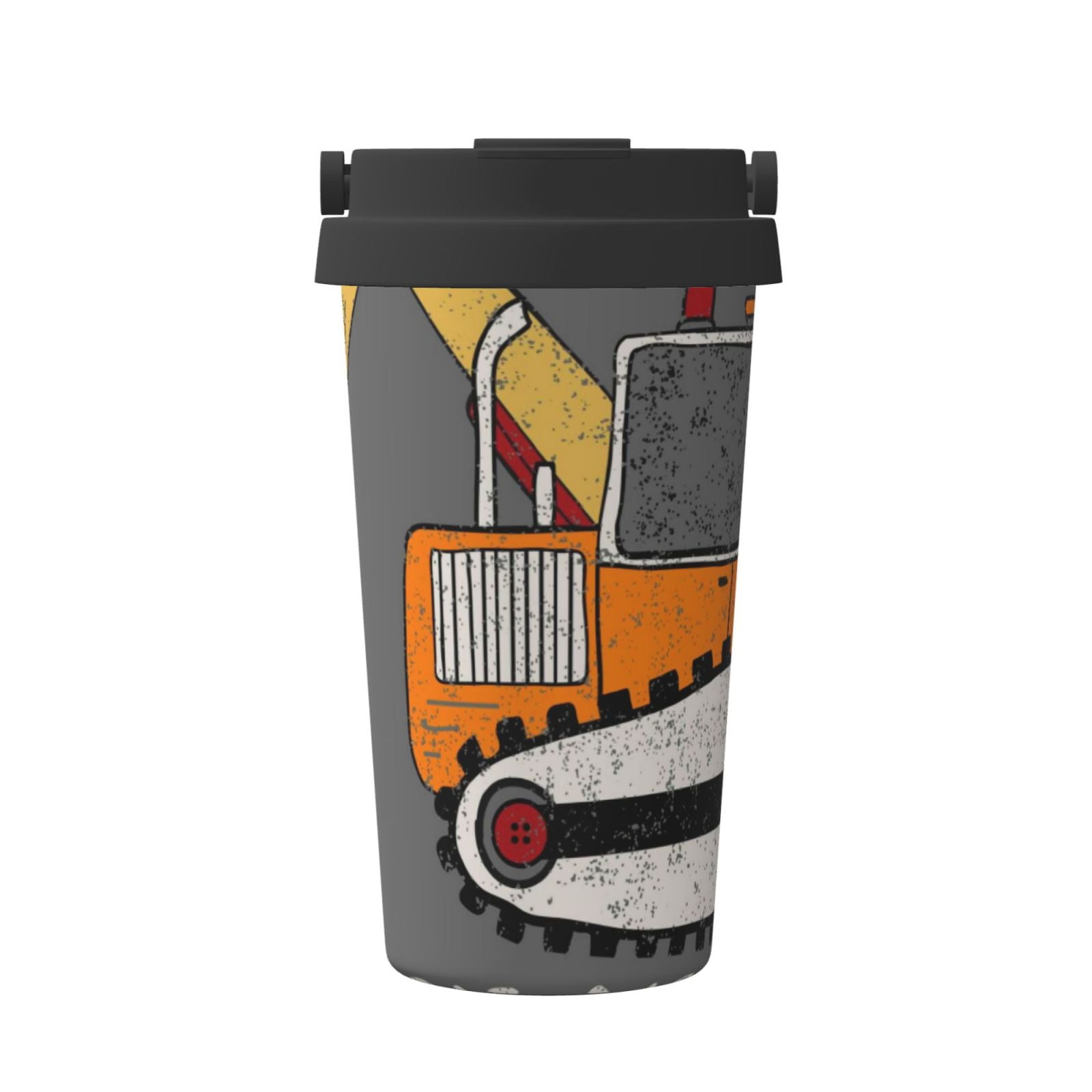 Uemuo I Like Big Digger Print Carry Insulated Coffee Mug, Travel Mug ...