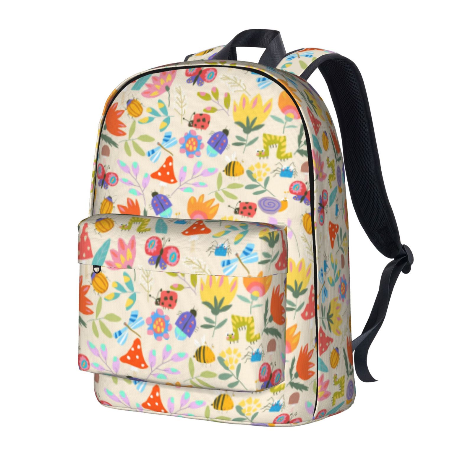 Uemuo Insects In Plants Pattern Backpack for Work and Travel - Durable ...