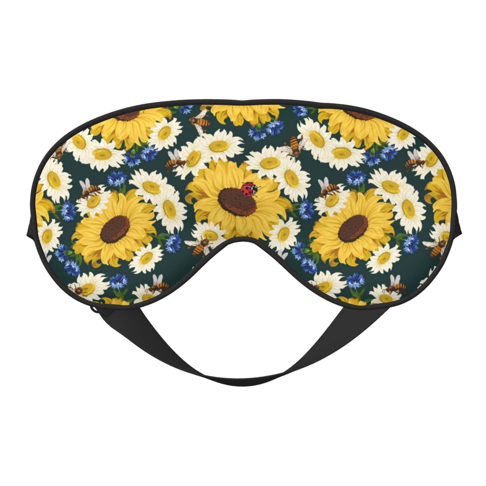 Uemuo Insects Of Flowers Pattern Sleep Eye Mask - Light Blocking Sleep ...