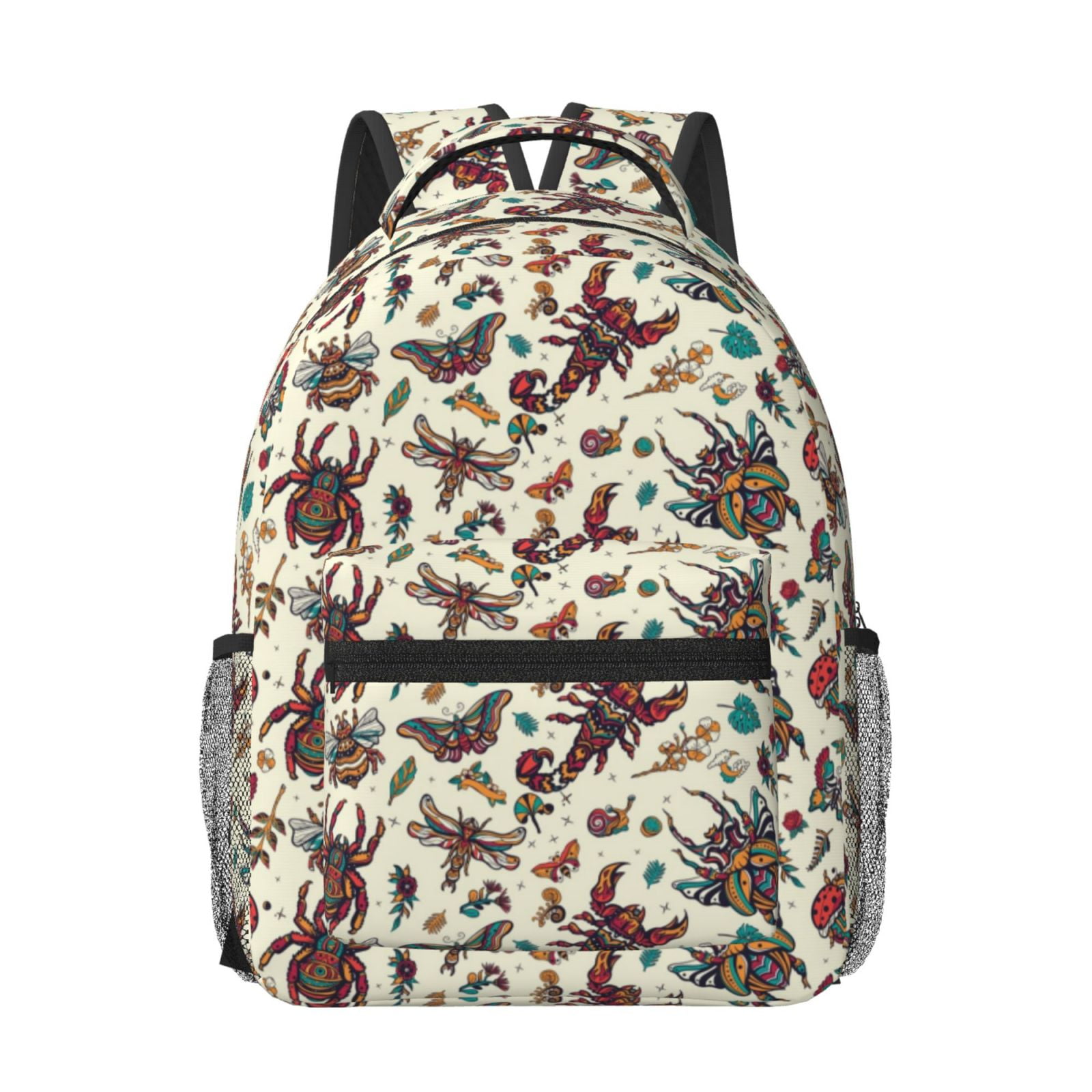 Uemuo Insects A Printed Student Durable Water-resistant Backpack,Travel ...