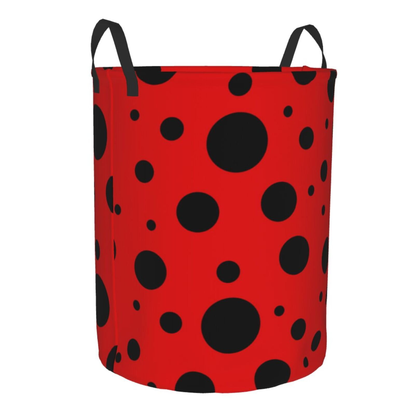 Uemuo Ladybug Pattern Pattern Circular Laundry Hamper Basket with ...