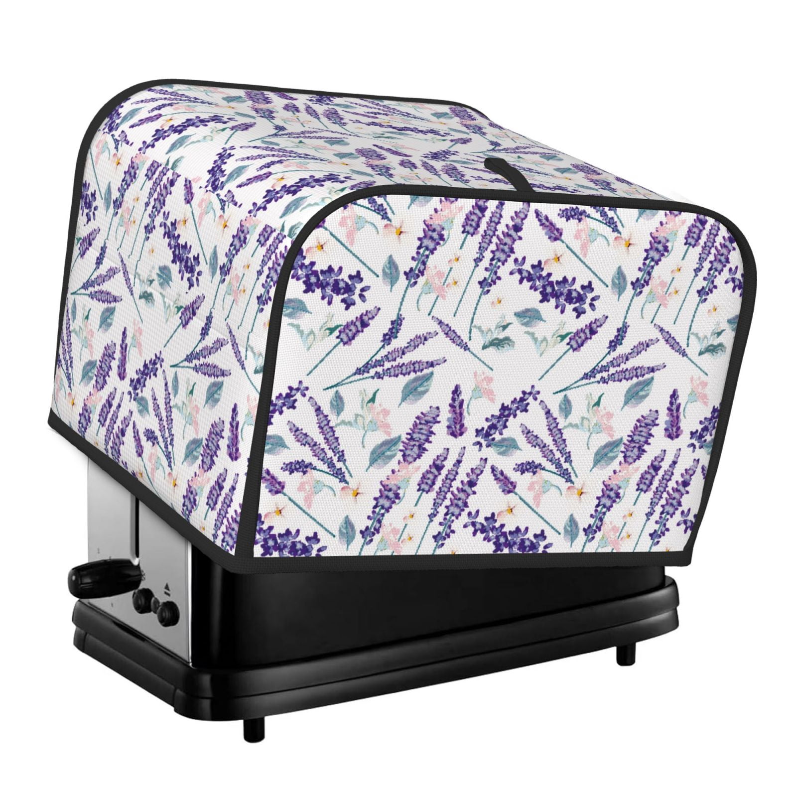 Uemuo Lavender Flowers Print Toaster Cover 4 Slice, Small Kitchen ...