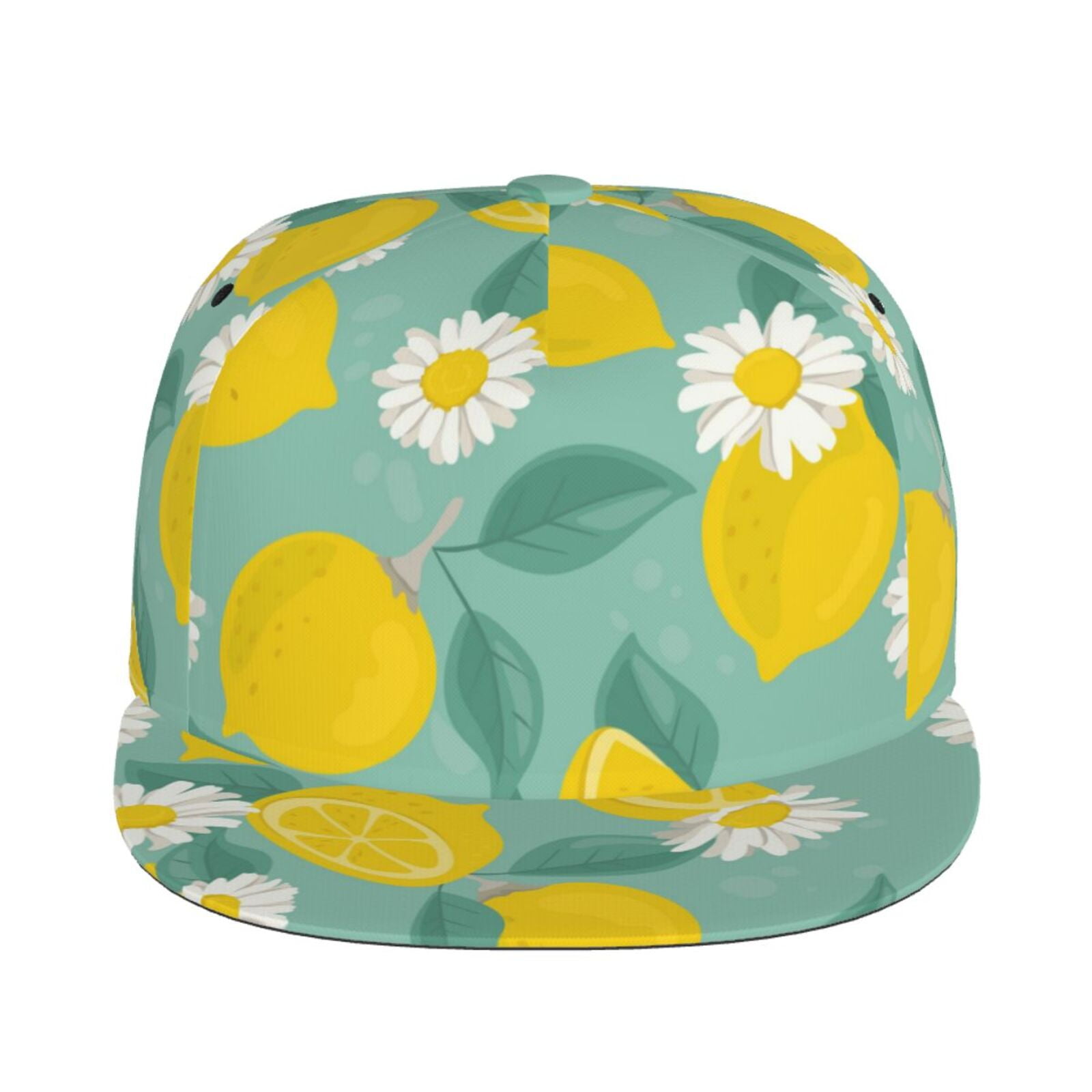 Uemuo Lemons Chamomile Flowers And Leaves Pattern Women's Baseball Cap ...