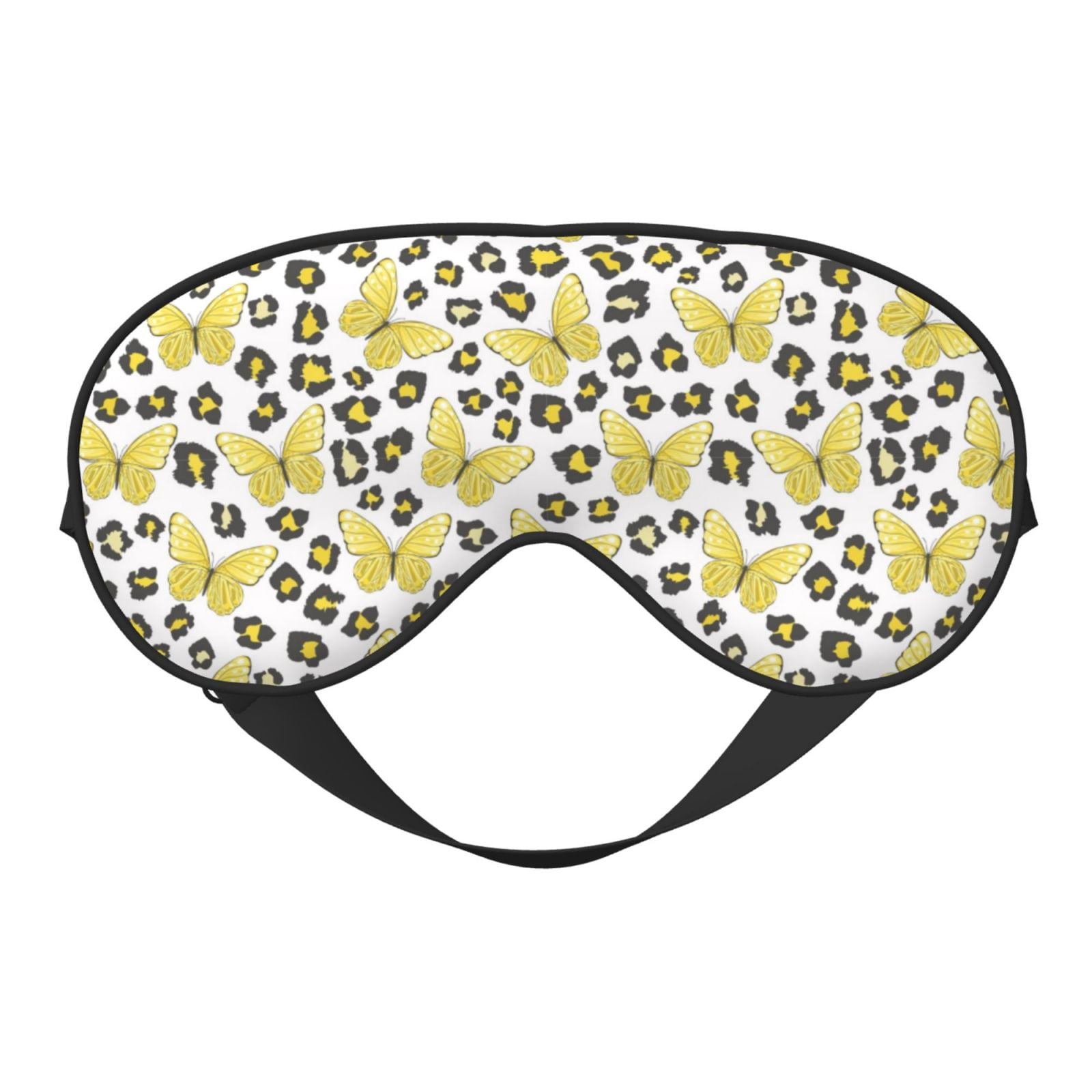 Uemuo Leopard And Butterfly Pattern Sleep Eye Mask - Light Blocking ...
