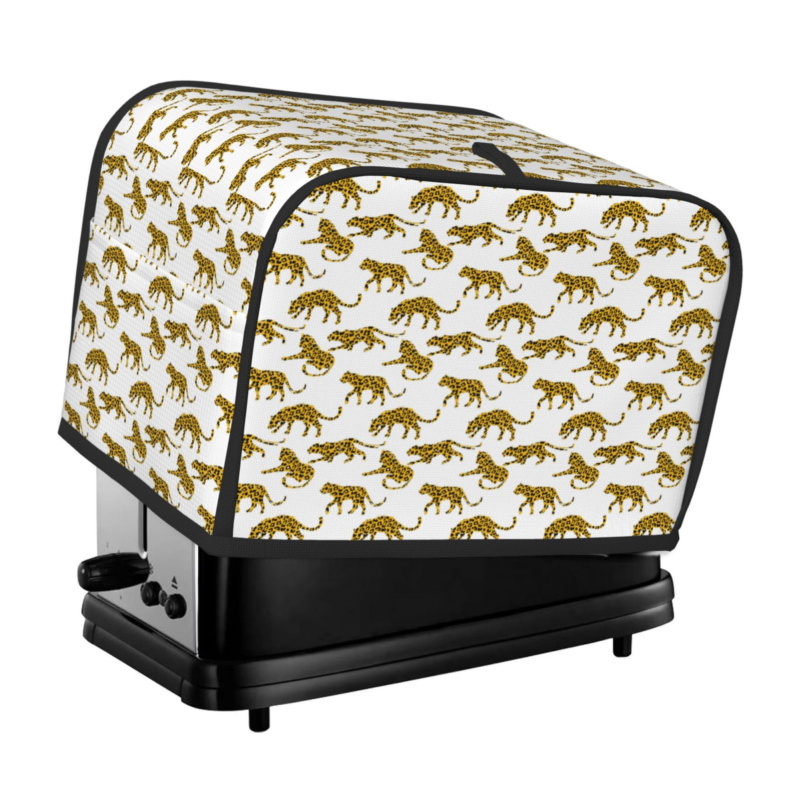 Uemuo Leopard Print Print Toaster Cover 2 Slice, Small Kitchen ...
