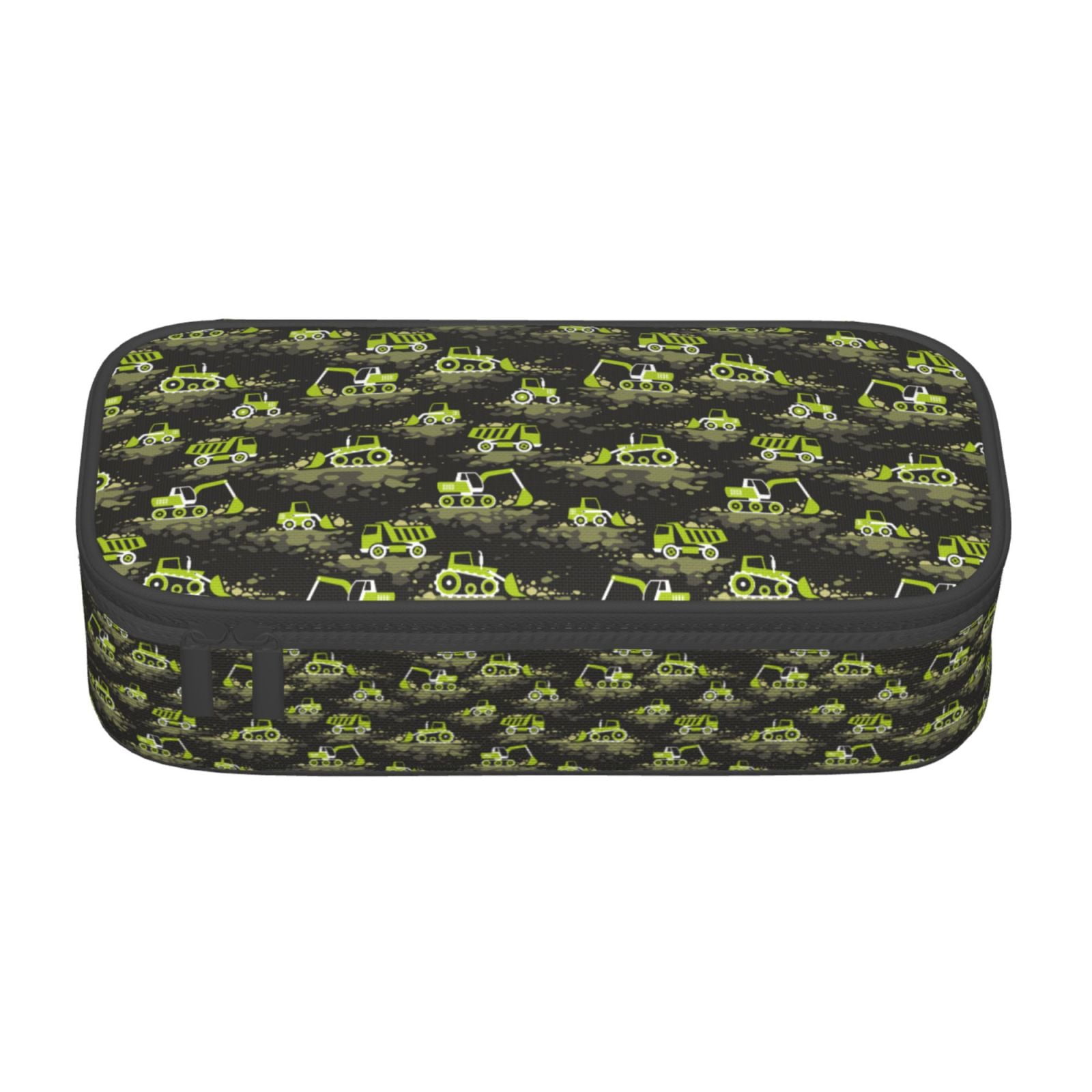 Uemuo Light Green Excavator Printed Large Pencil Case, Big Capacity ...