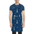 Uemuo Lighthouses and Anchors Pattern Waterproof Apron Adjustable ...