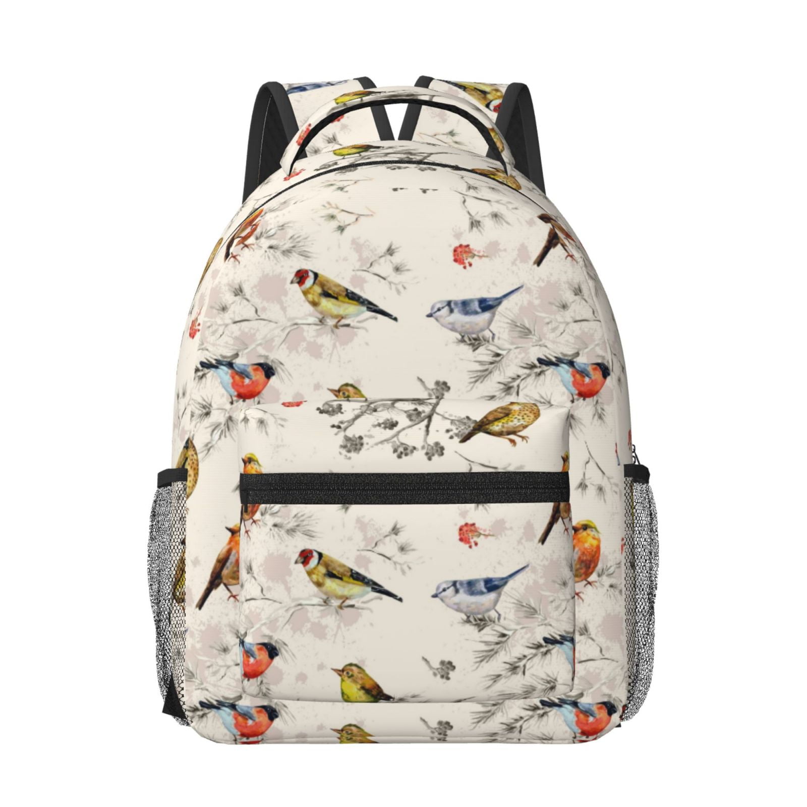 Uemuo Little Birds Printed Student Durable Water-resistant Backpack ...