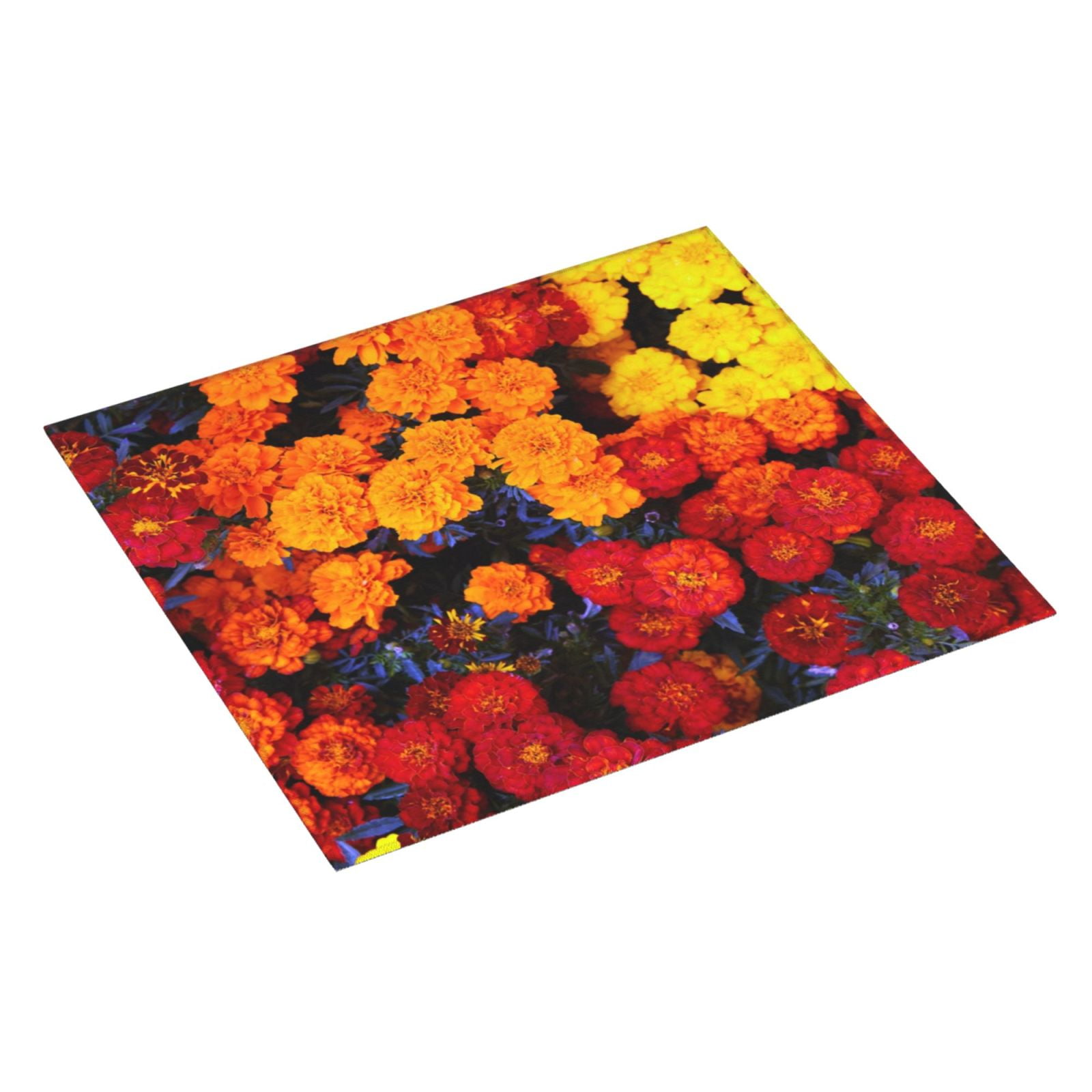 Uemuo Marigold Flowers In Different Colors Pattern Dish Drying Mat,16* ...