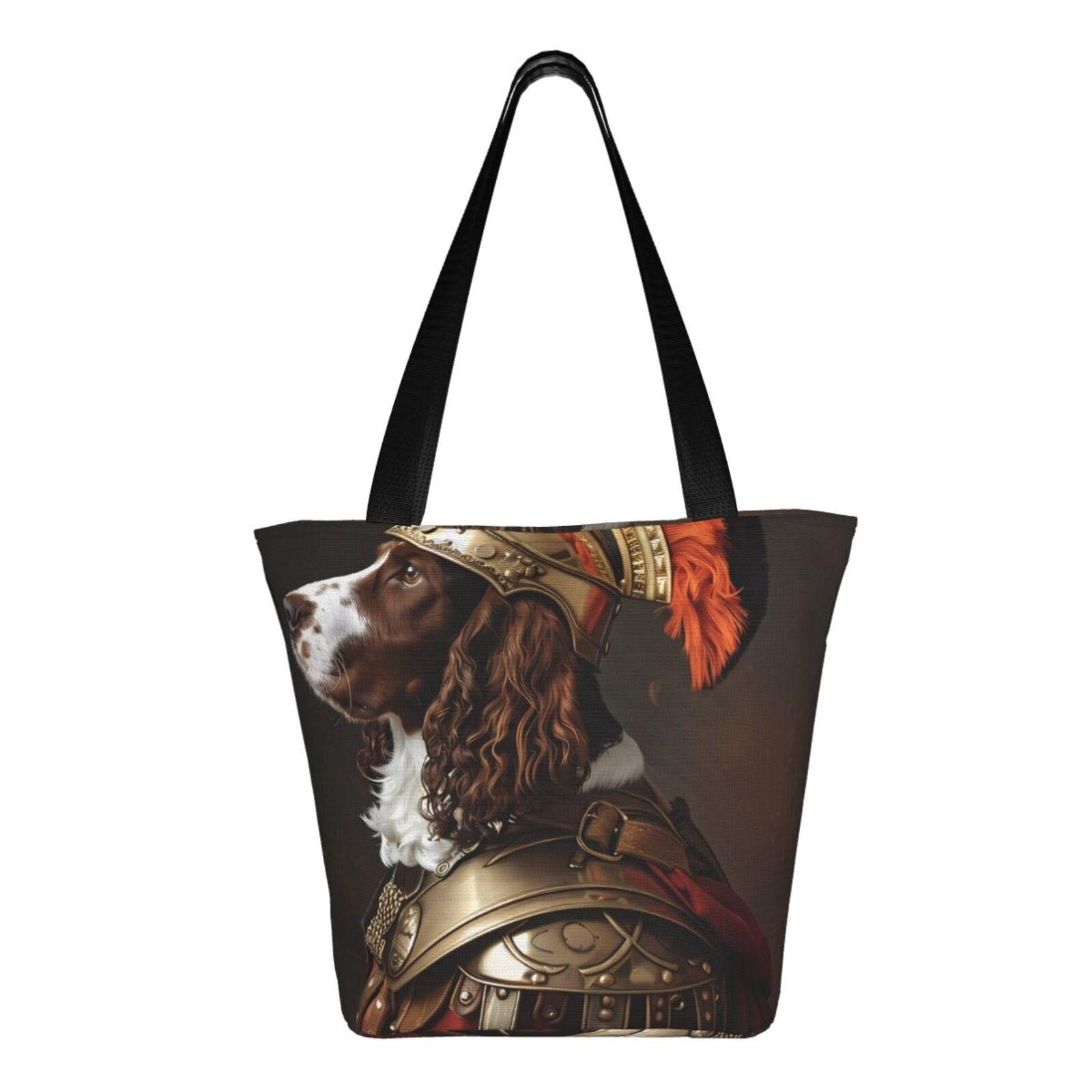 Uemuo Medieval Knight Dog Print Tote Bags for Women,Large Capacity ...