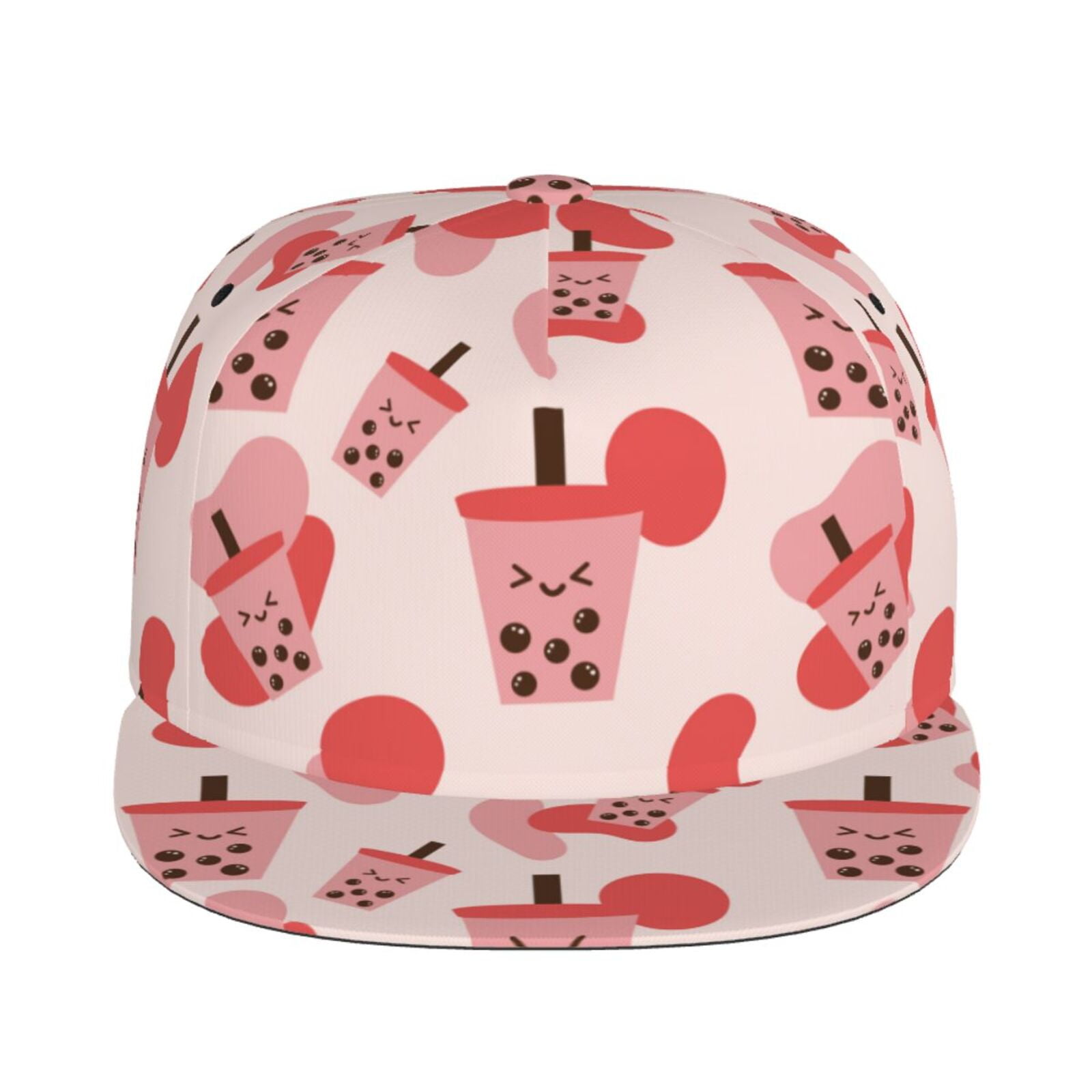 Uemuo Milk Tea Pattern Women's Baseball Cap,Straight Brim Hat,Golf Dad ...