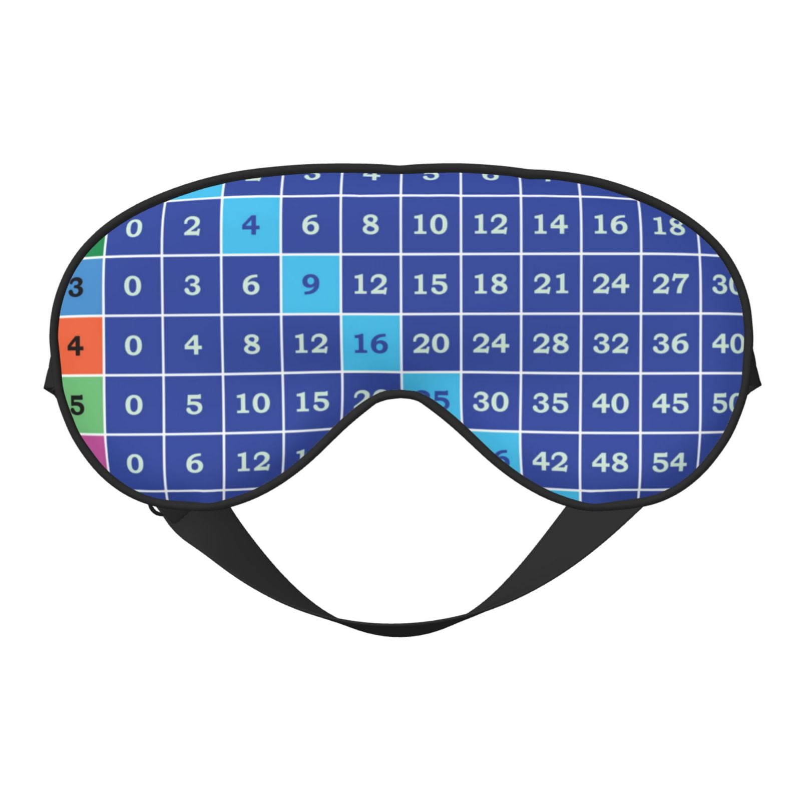 Uemuo Multiplication Table Pattern Sleep Eye Mask - Light Blocking ...