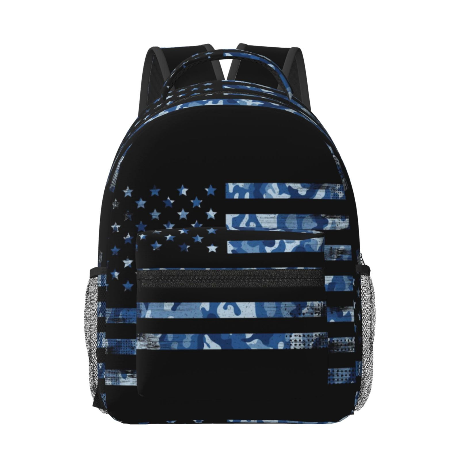 Uemuo Navy Camouflage American Flag Printed Student Durable Water ...
