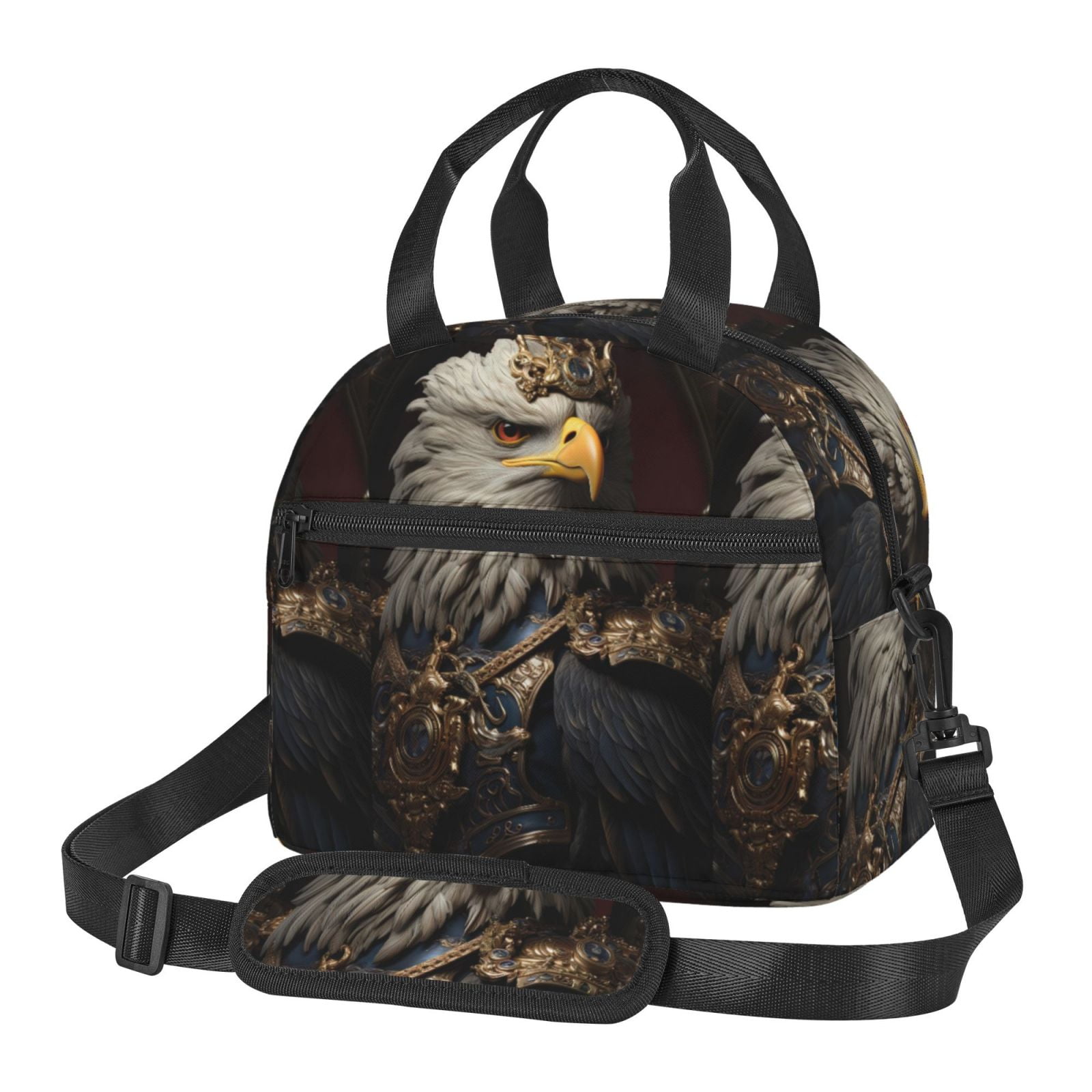 Uemuo Noble Style Bald Eagle Printed Lunch Bag Lunch Box Reusable ...
