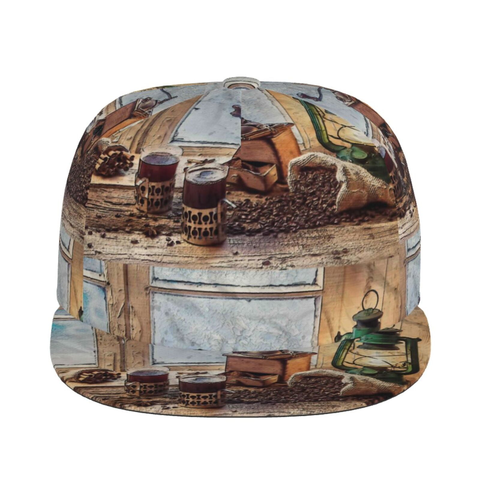 Uemuo Oil Lamp Coffee Beans Pattern Women's Baseball Cap,Straight Brim ...