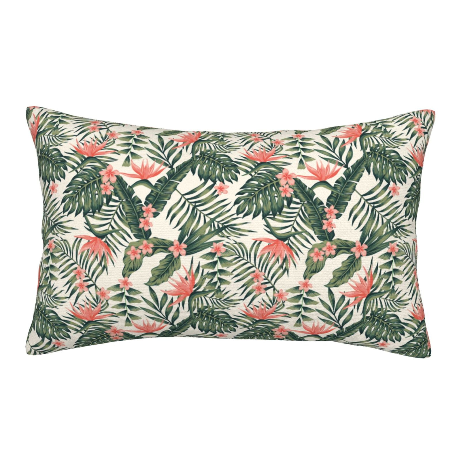 Uemuo Palm Trees and Tropical Print Throw Pillow Case – Cozy & Soft ...