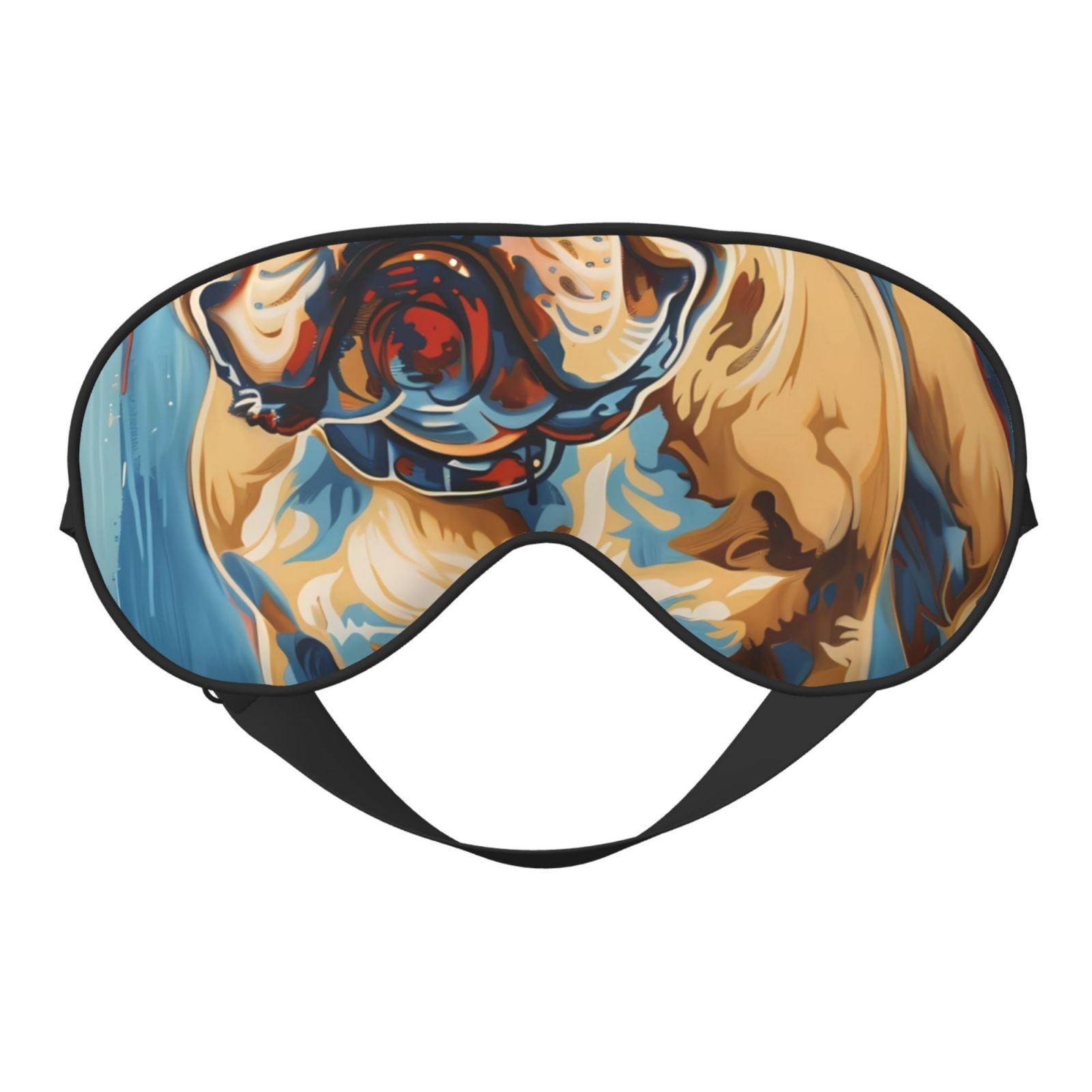 Uemuo Patriotic Bulldog Welcome Pattern Sleep Eye Mask - Light Blocking ...