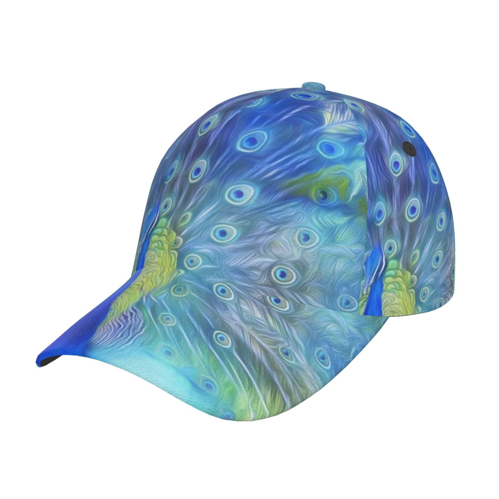 Uemuo Peacock Pattern Baseball Cap Golf Dad Hat Adjustable Original ...