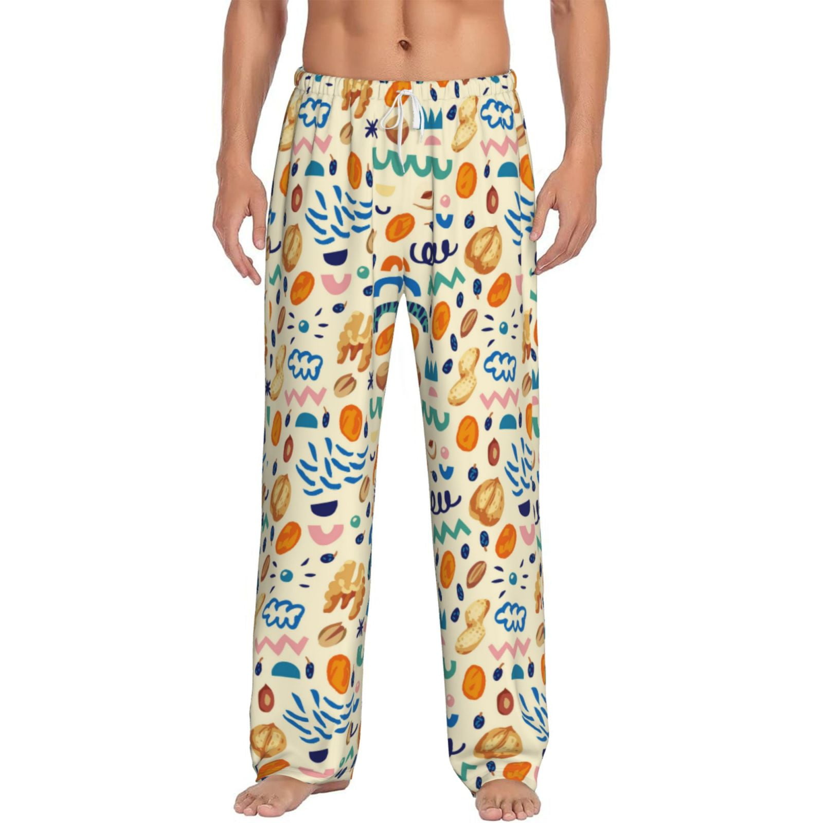 Uemuo Peanuts 8 Pattern Men's Wide Leg Palazzo Lounge Pants with ...