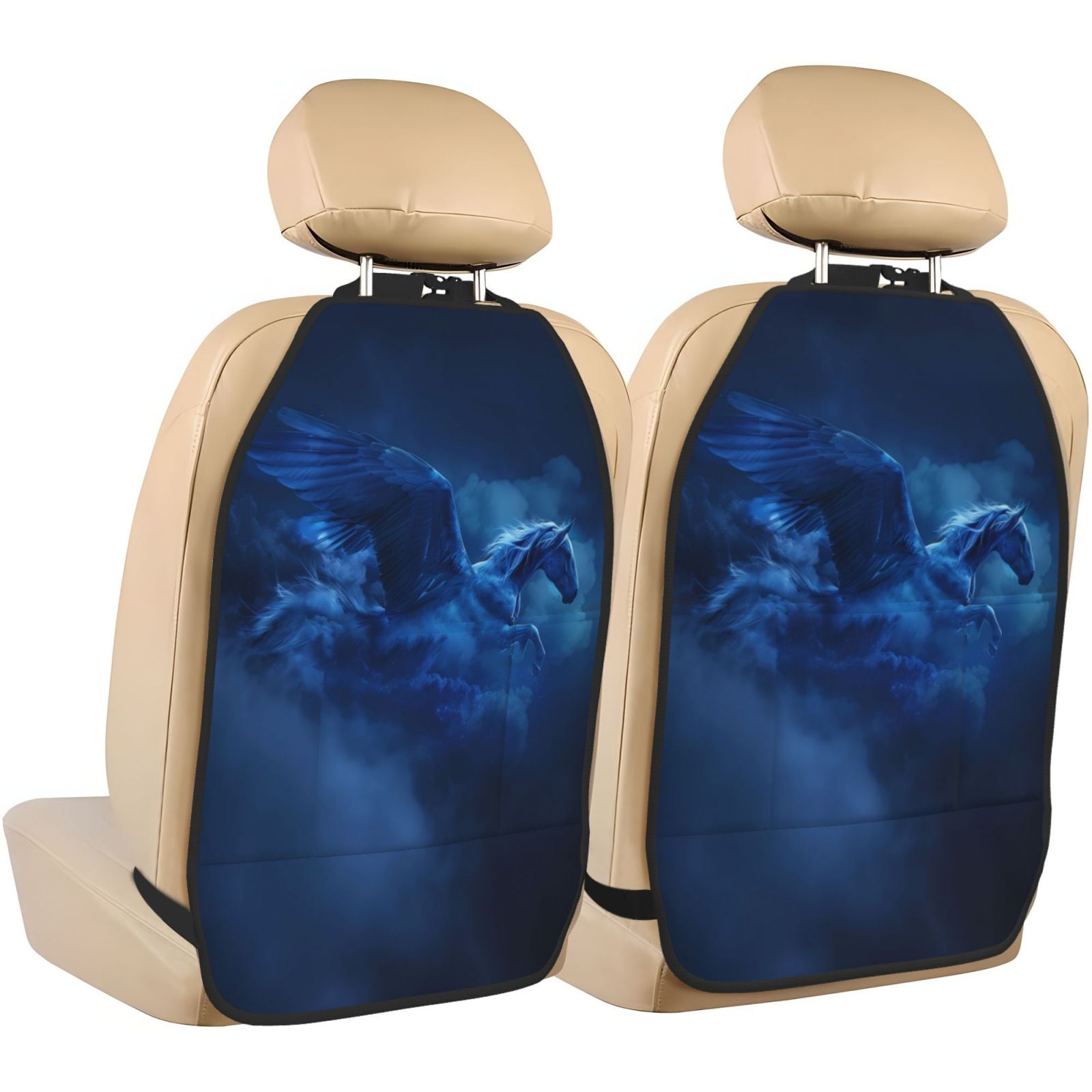 Uemuo Pegasus Night Sky Printed Car Back Seat Protector,2 Pcs Backseat ...